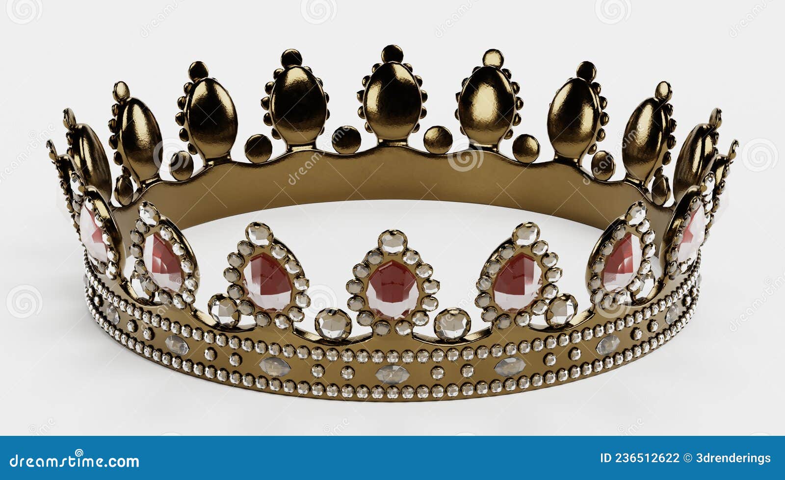 3D Render of Royal Crown stock illustration. Illustration of crown ...