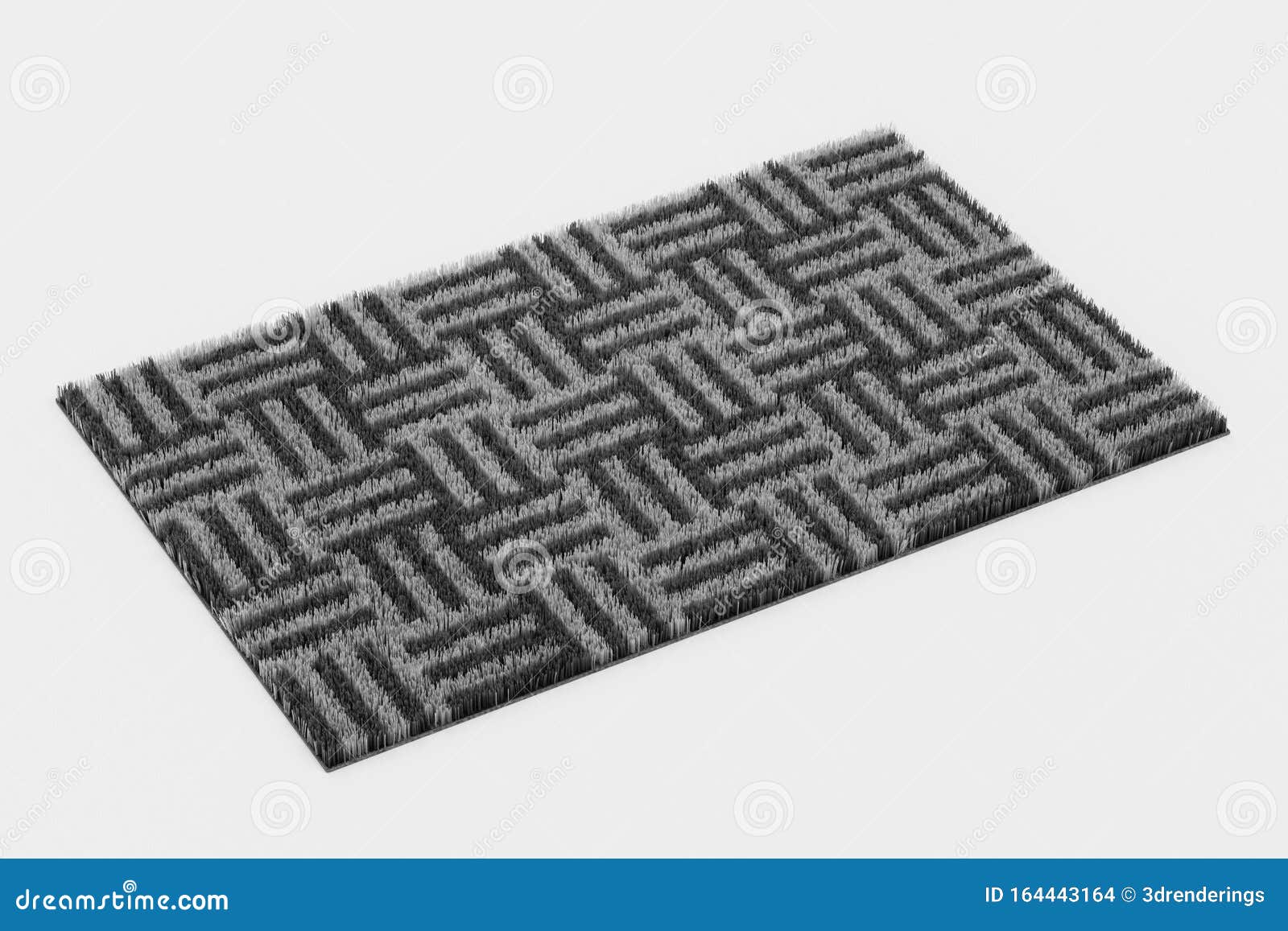 3d Render of Rug stock illustration. Illustration of cover - 164443164