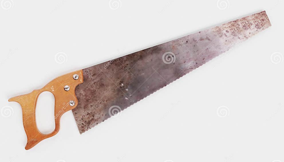 3d Render of Saw stock illustration. Illustration of rusty - 149166214