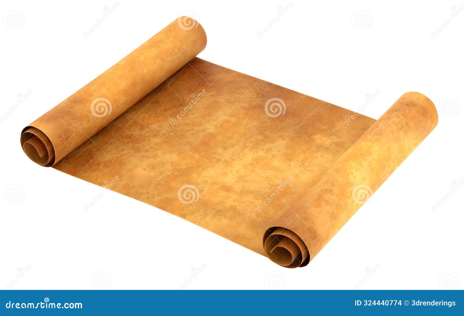 3D Render of Scroll stock illustration. Illustration of render - 324440774