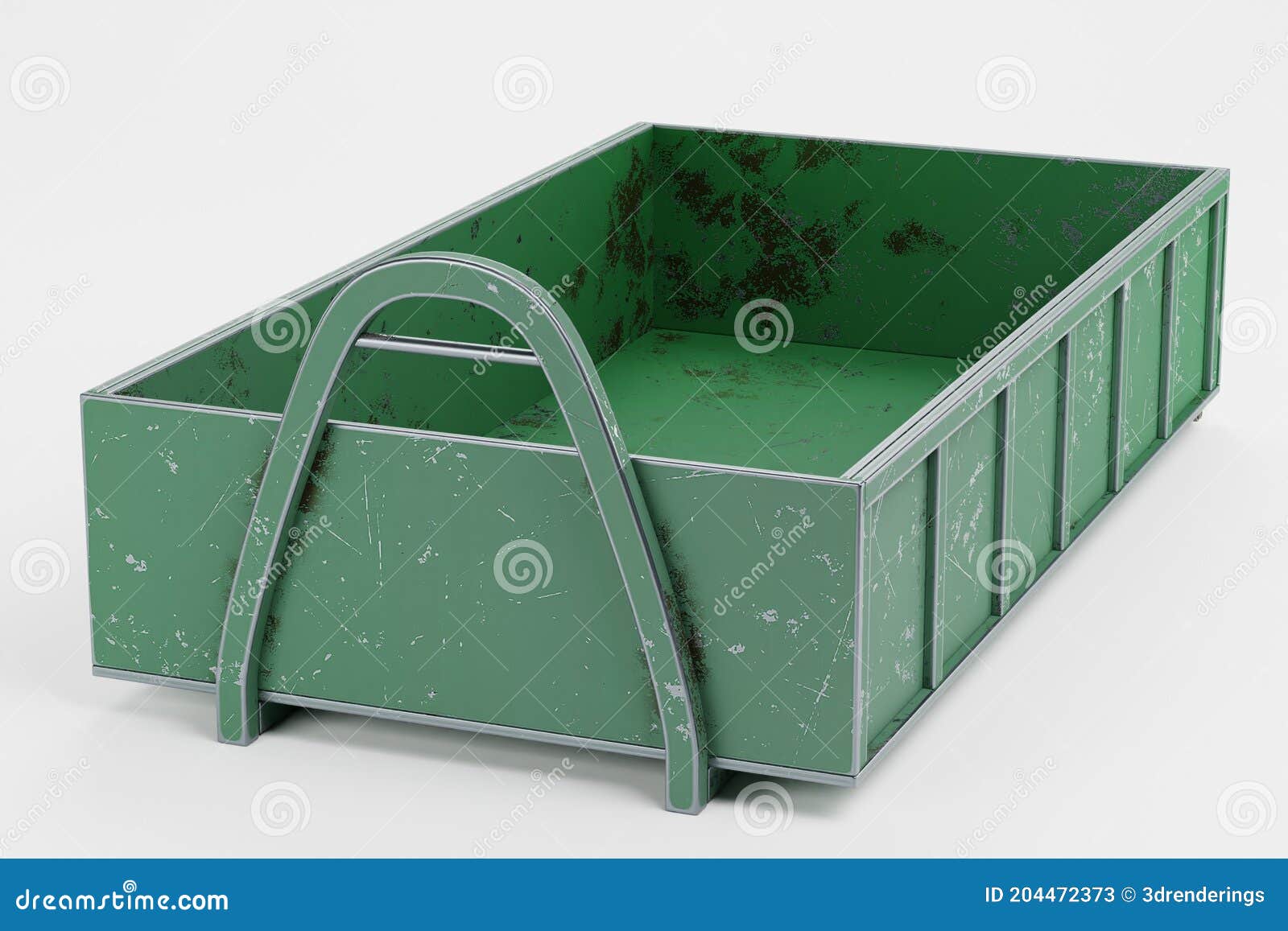 3D Render of Skip stock illustration. Illustration of garbage - 204472373