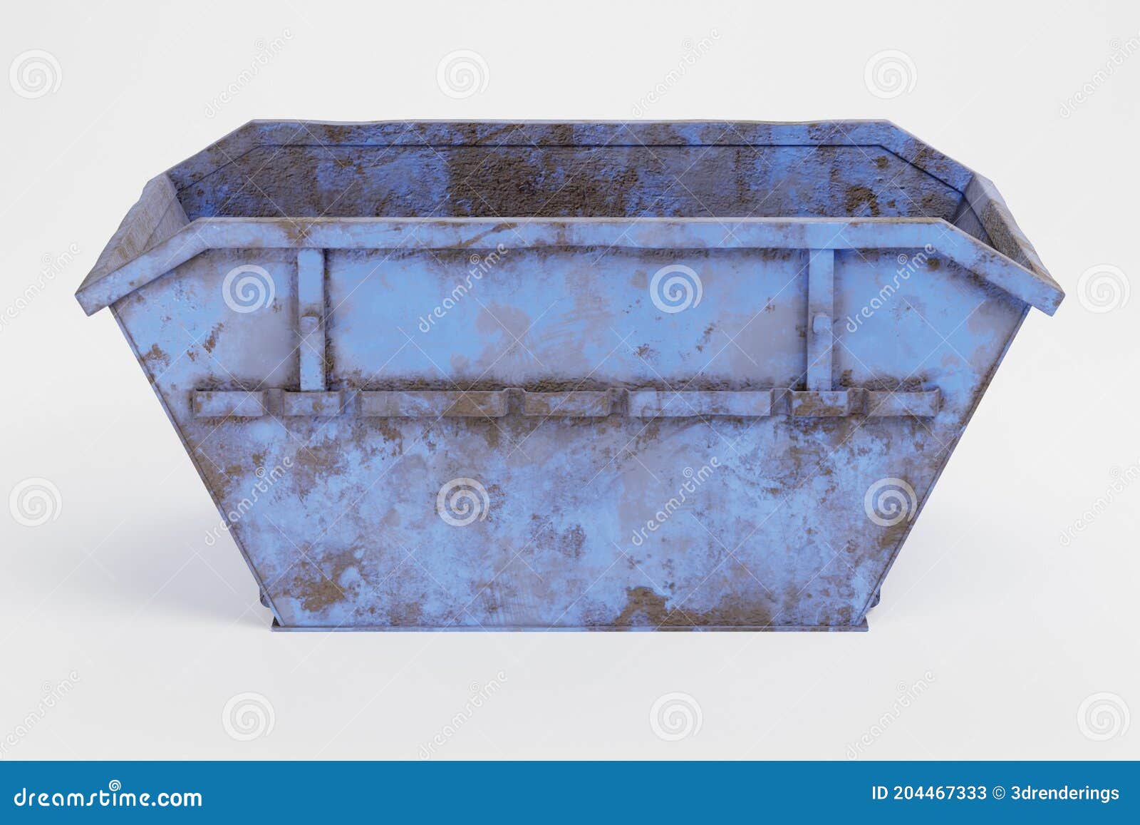 3D Render of Skip stock illustration. Illustration of dumpster - 204467333