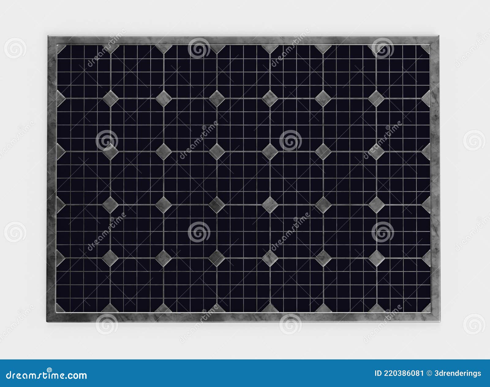 3D Render of Solar Panel stock illustration. Illustration of realistic ...