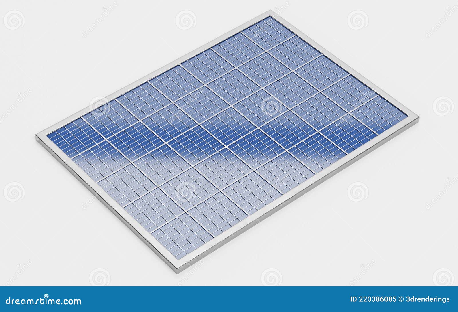 3D Render of Solar Panel stock illustration. Illustration of green ...