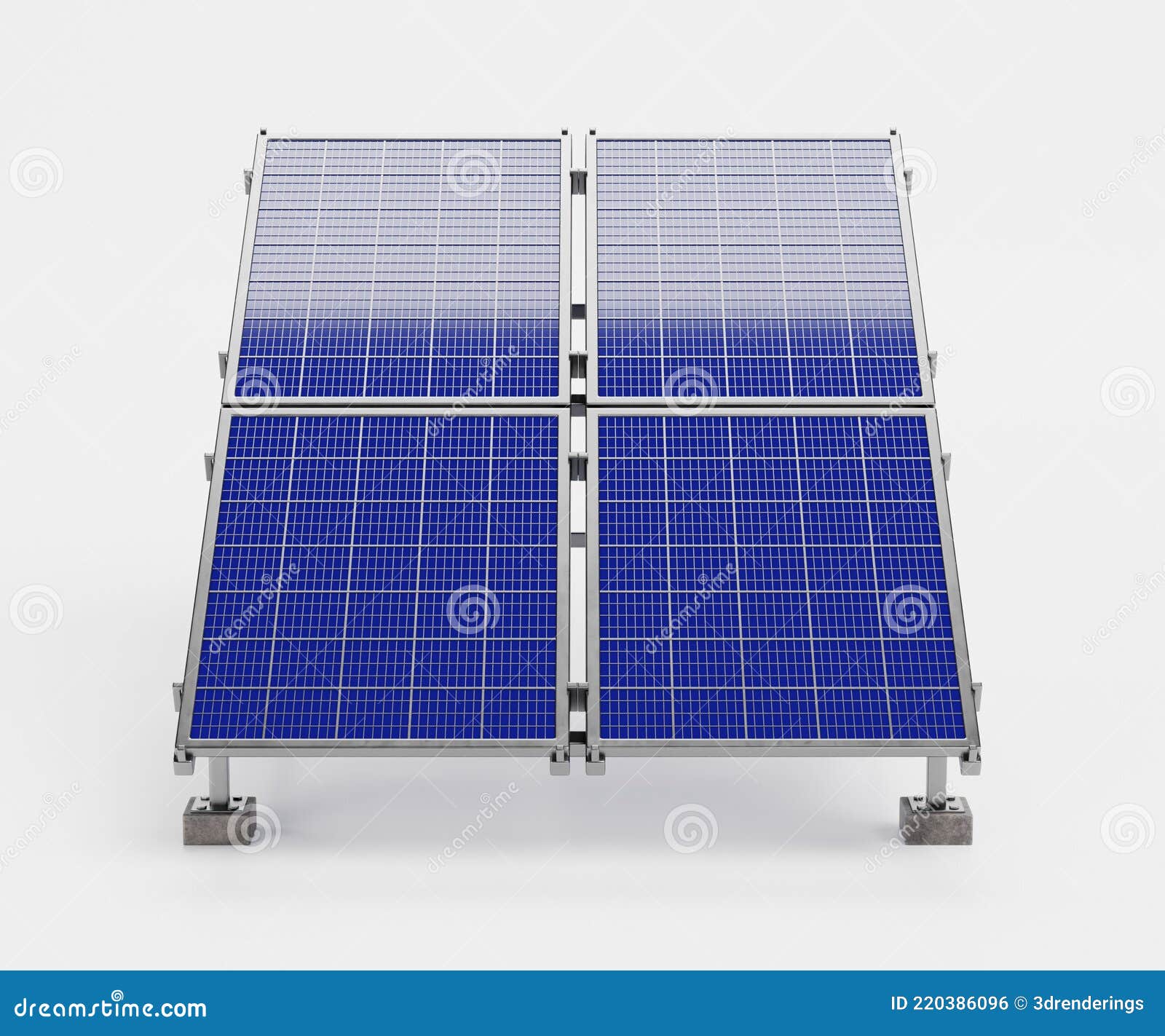3D Render of Solar Panel stock illustration. Illustration of roof ...