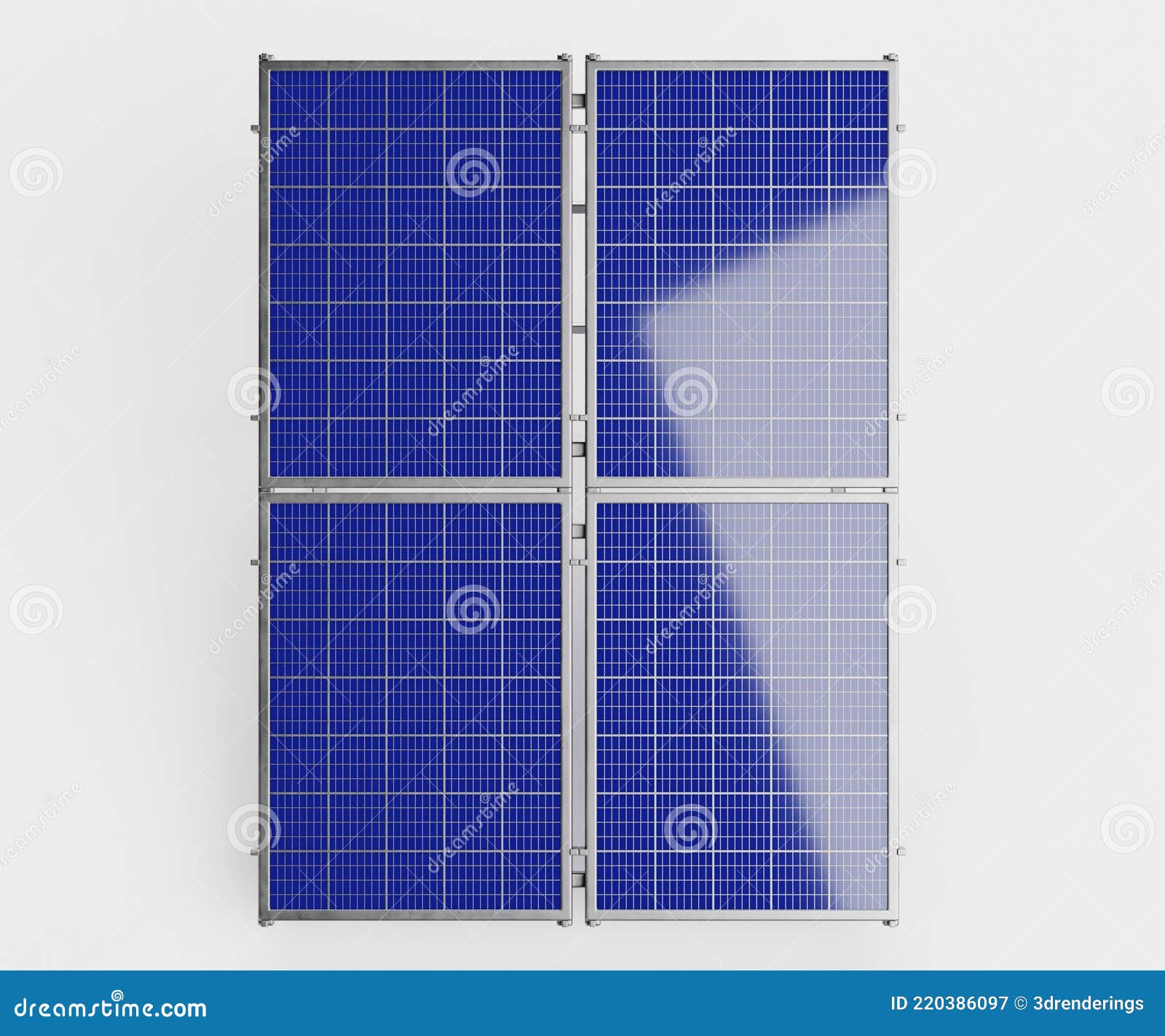 3D Render of Solar Panel stock illustration. Illustration of panel ...