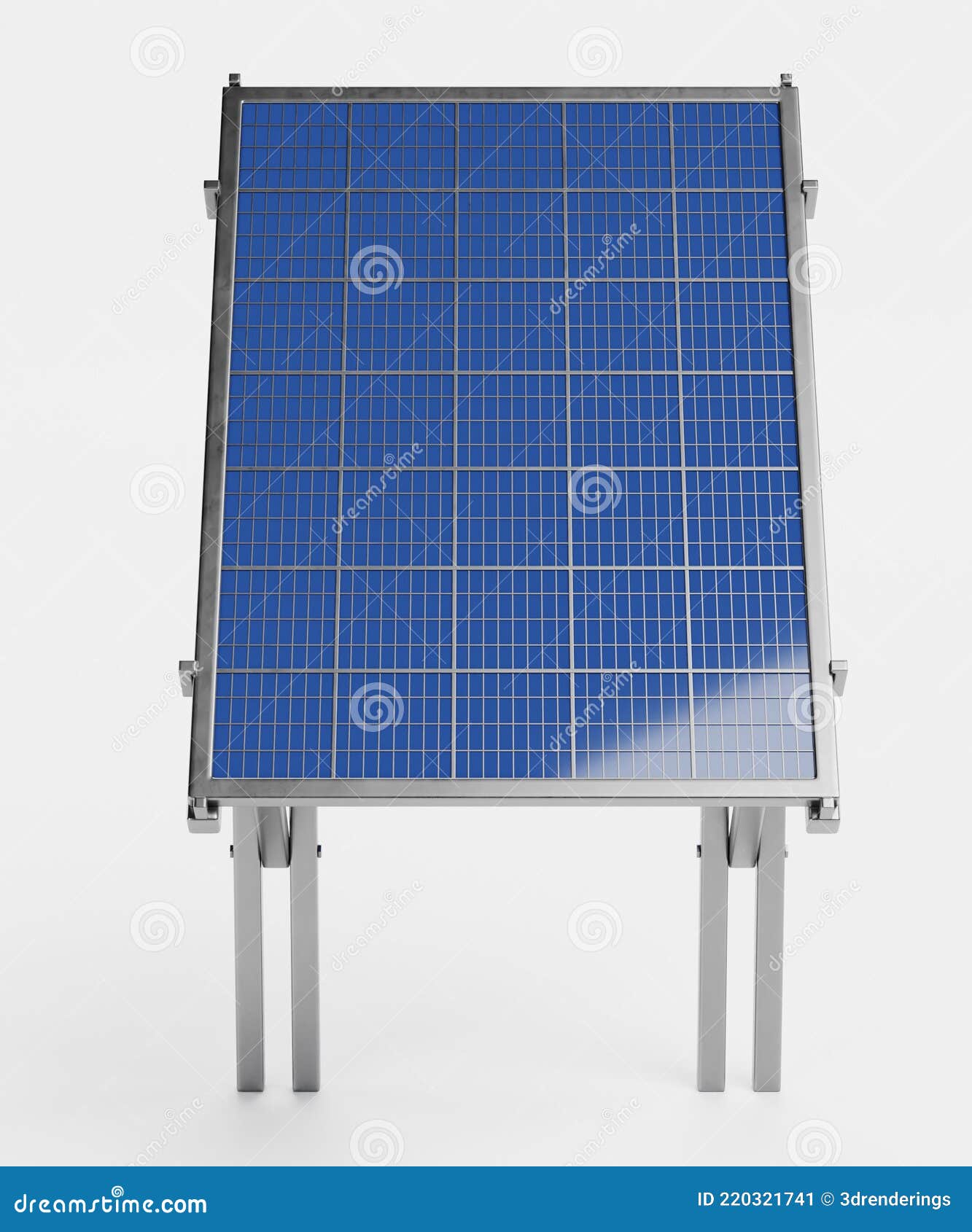 3D Render of Solar Panel stock illustration. Illustration of solar ...