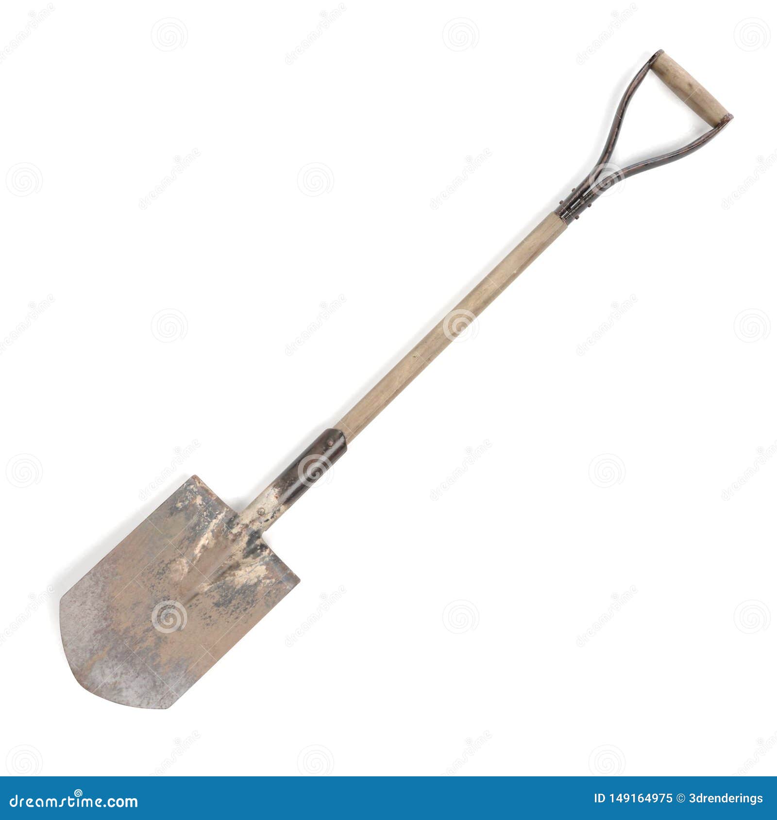 3d Render of Spade stock illustration. Illustration of render - 149164975