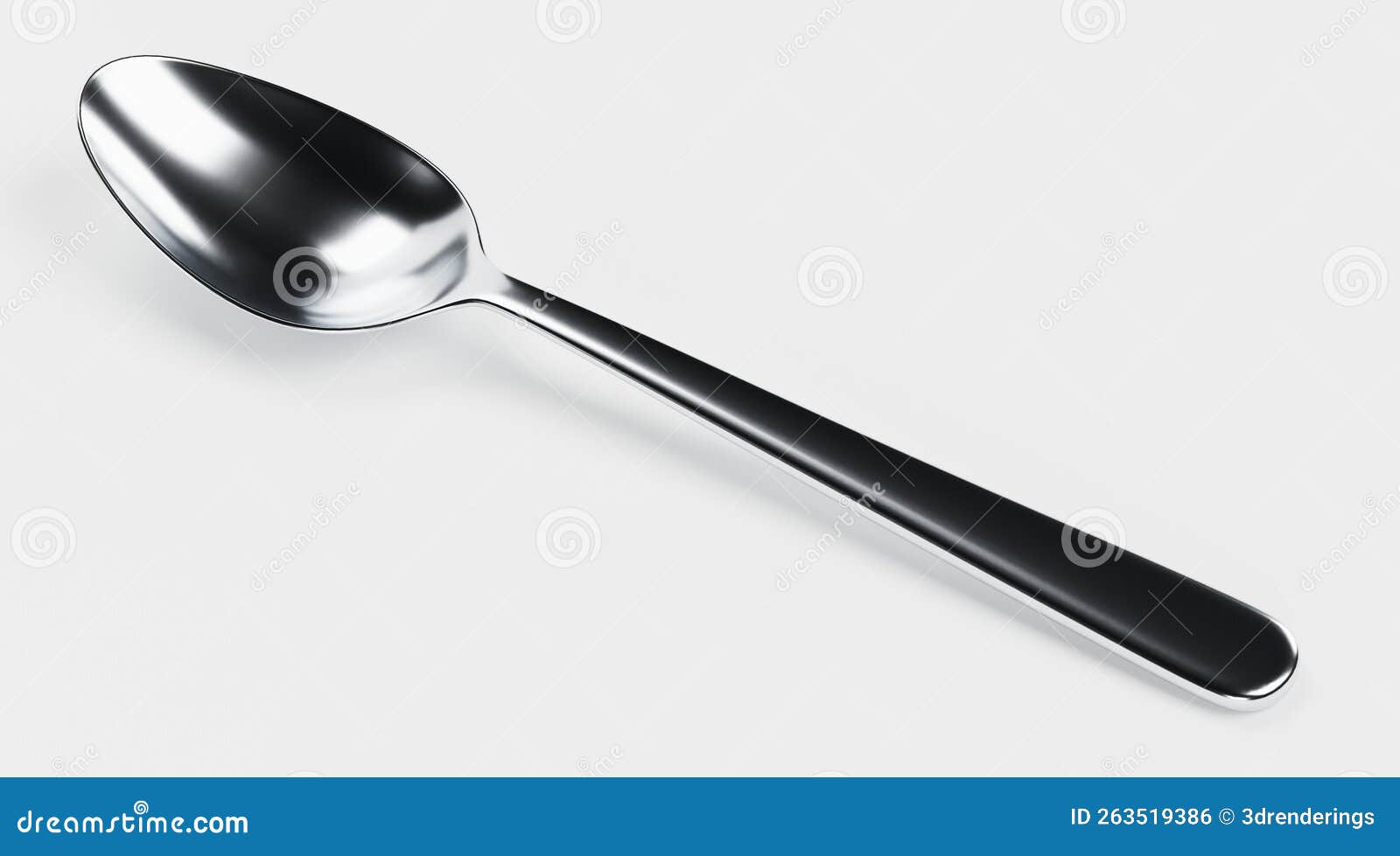 3D Render of Spoon stock illustration. Illustration of cutlery - 263519386