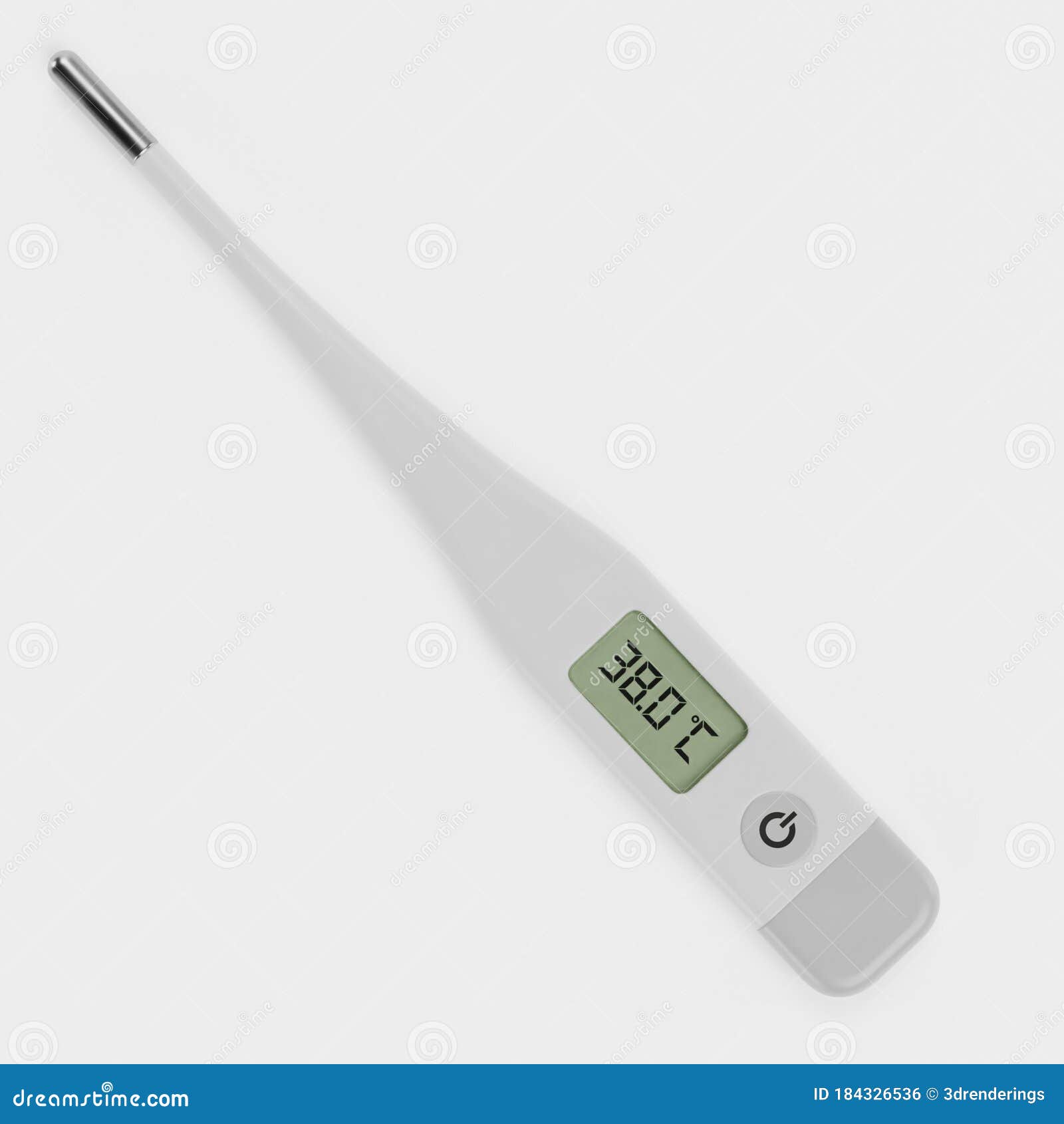 3D Render of Thermometer stock illustration. Illustration of black ...