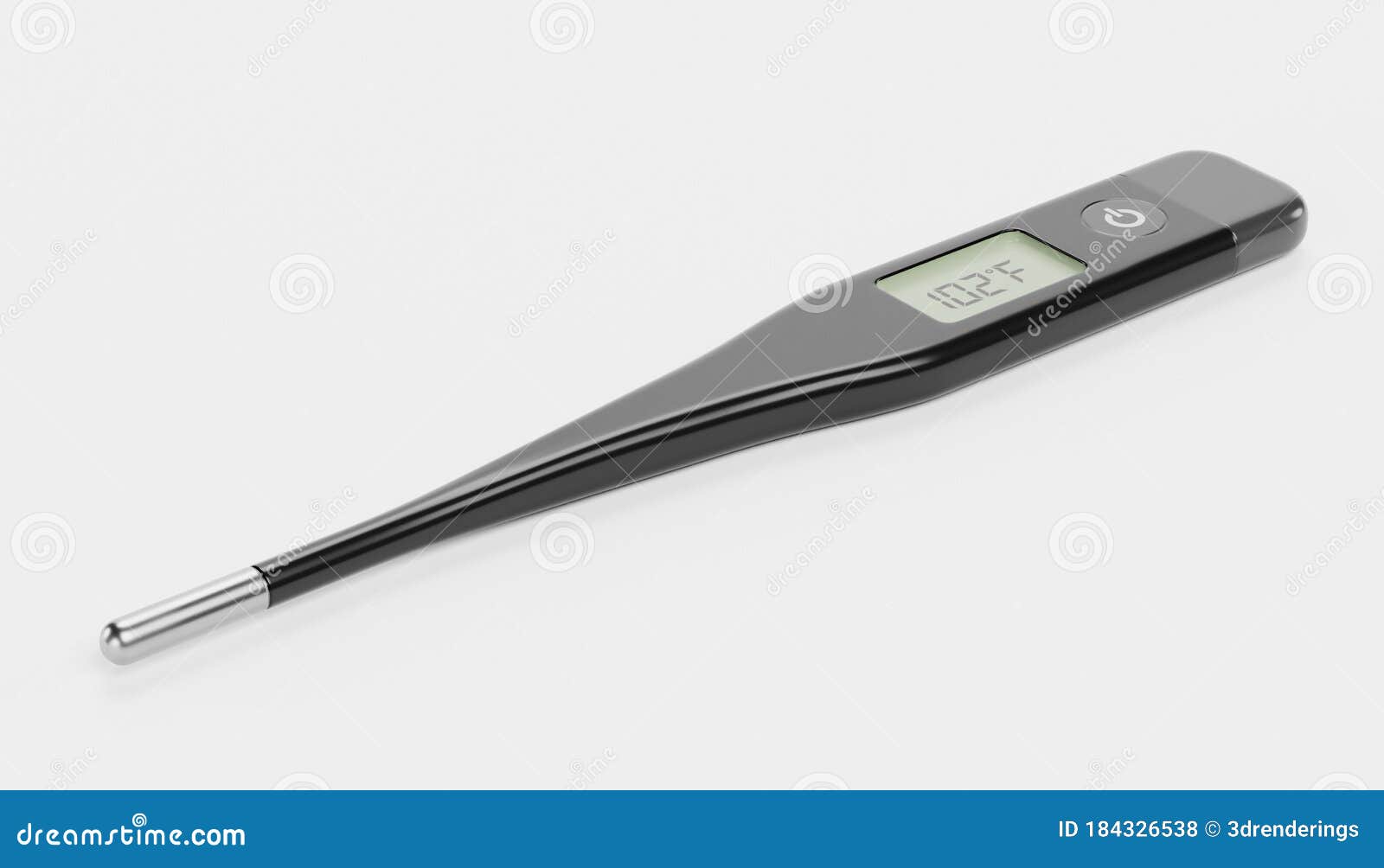 3D Render of Thermometer stock illustration. Illustration of realistic ...