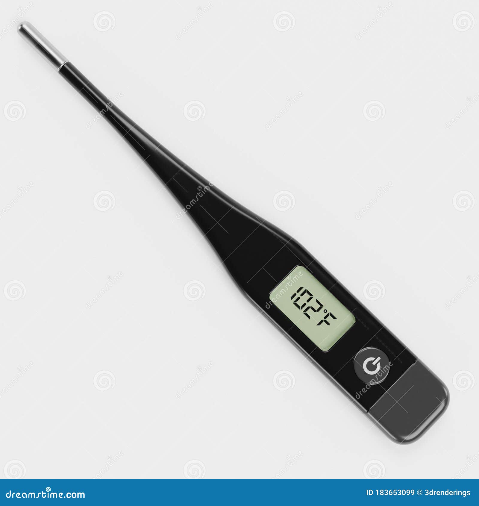 3D Render of Thermometer stock illustration. Illustration of doctor ...