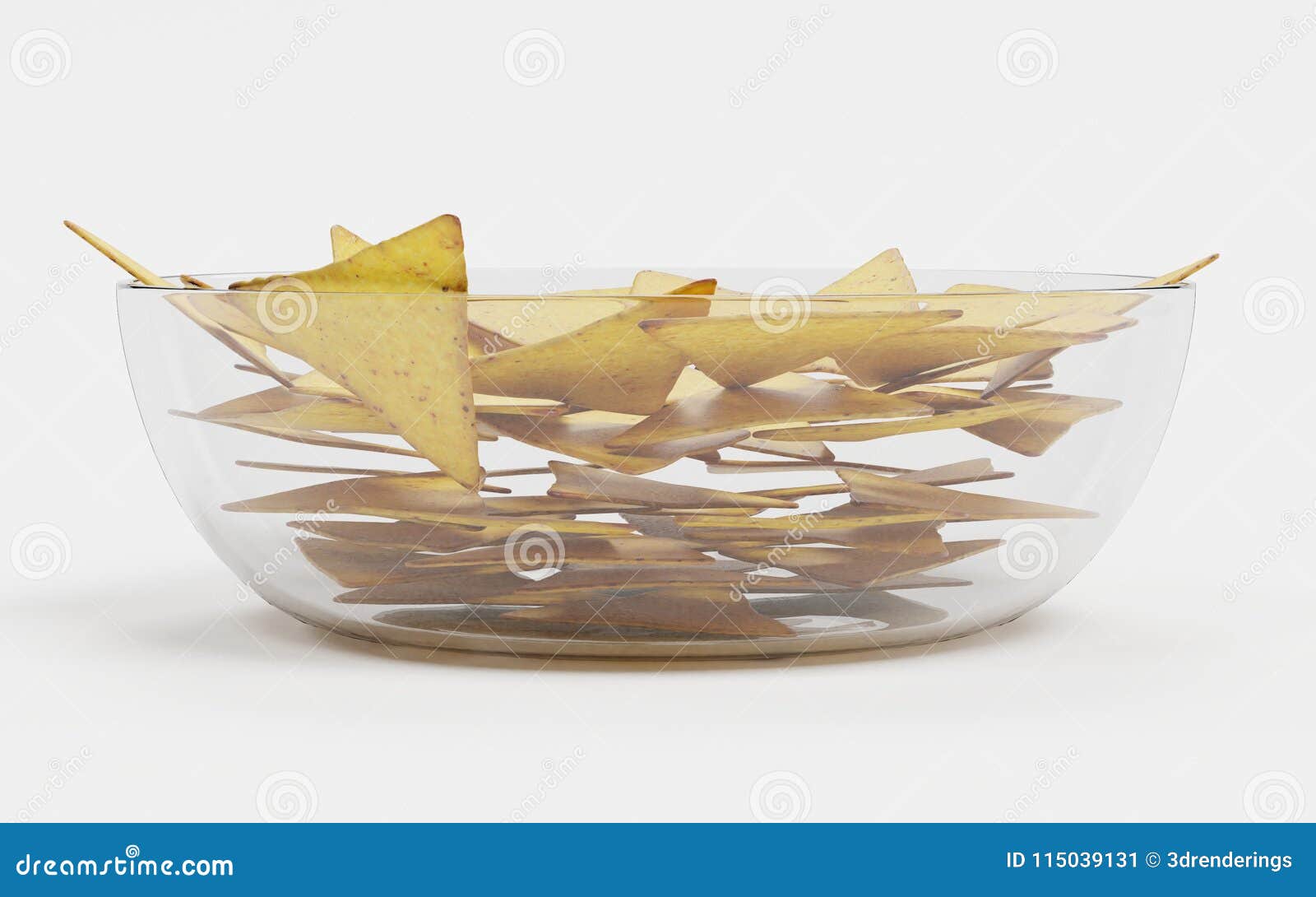 3D Render of Tortilla Chips Stock Illustration - Illustration of chip ...