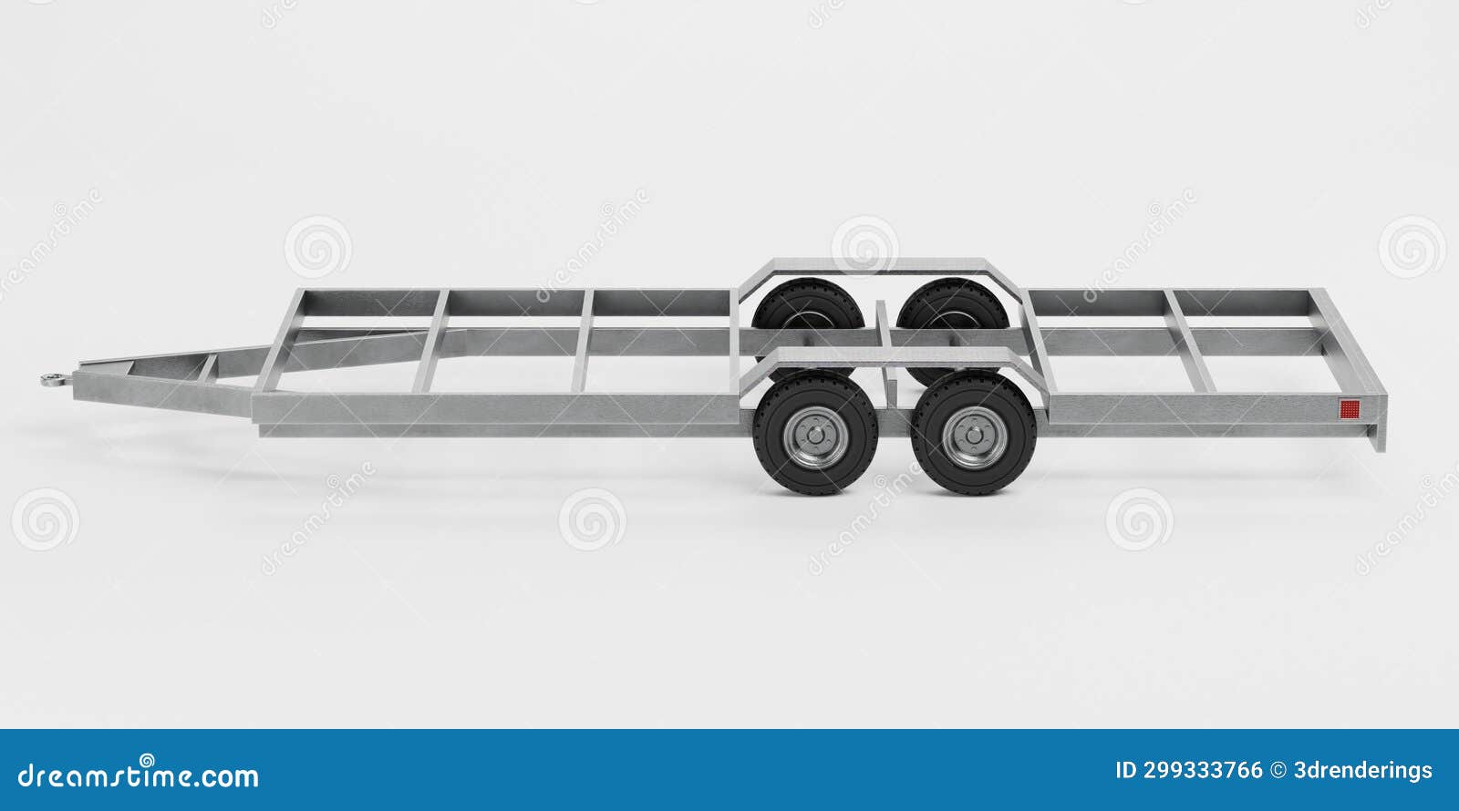 3D Render of Trailer stock illustration. Illustration of wood - 299333766