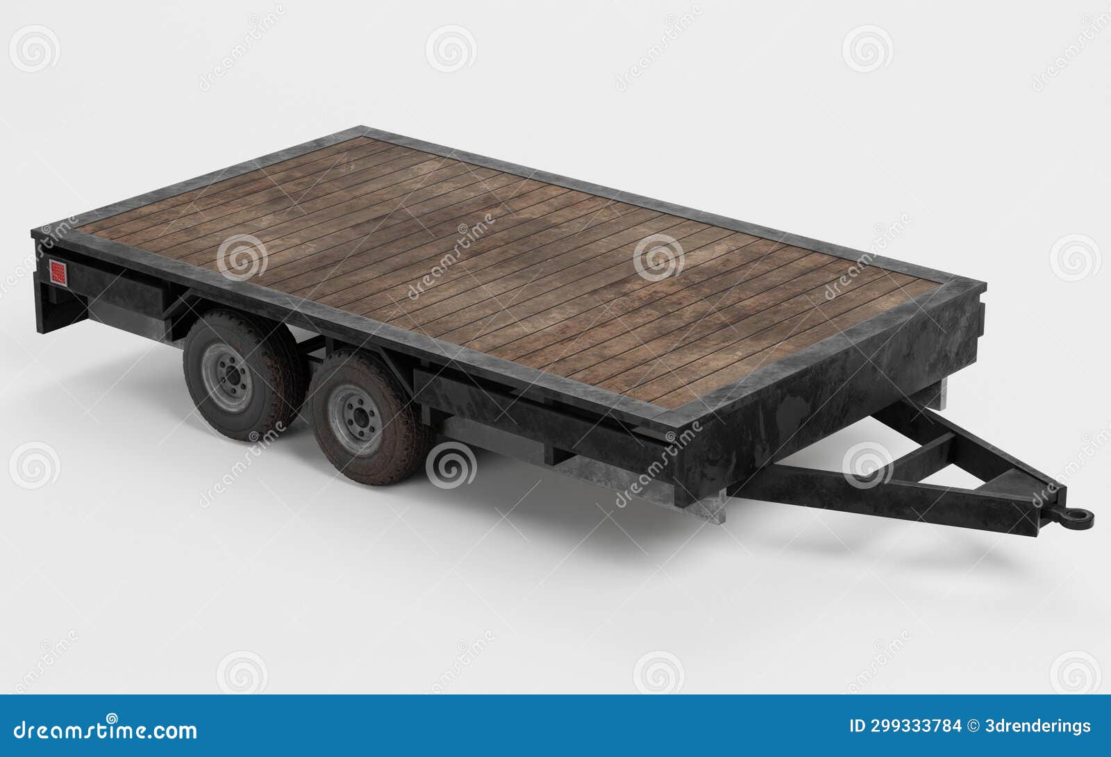 3D Render of Trailer stock illustration. Illustration of base - 299333784