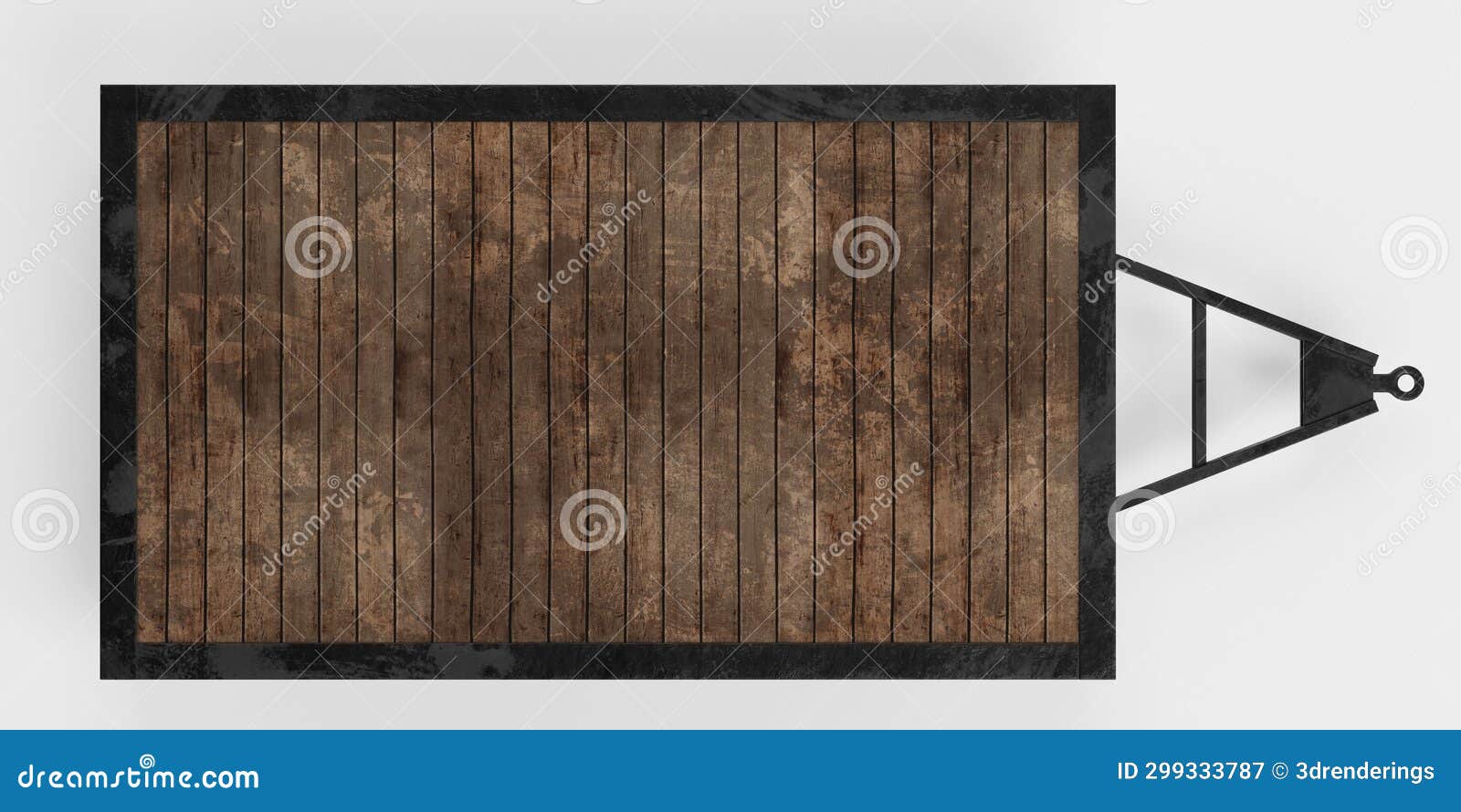 3D Render of Trailer stock illustration. Illustration of flat - 299333787