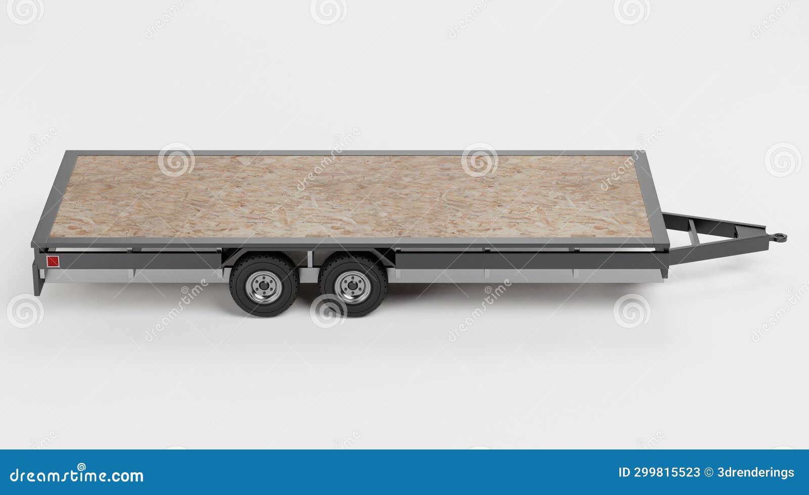 3D Render of Trailer stock illustration. Illustration of trailer ...