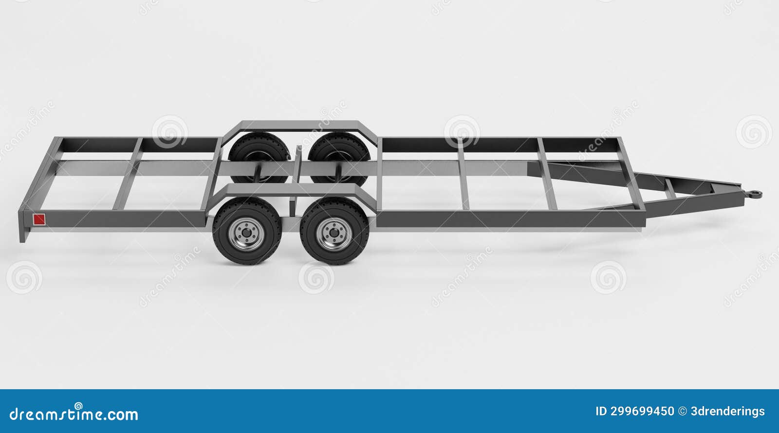 3D Render of Trailer stock illustration. Illustration of trailer ...