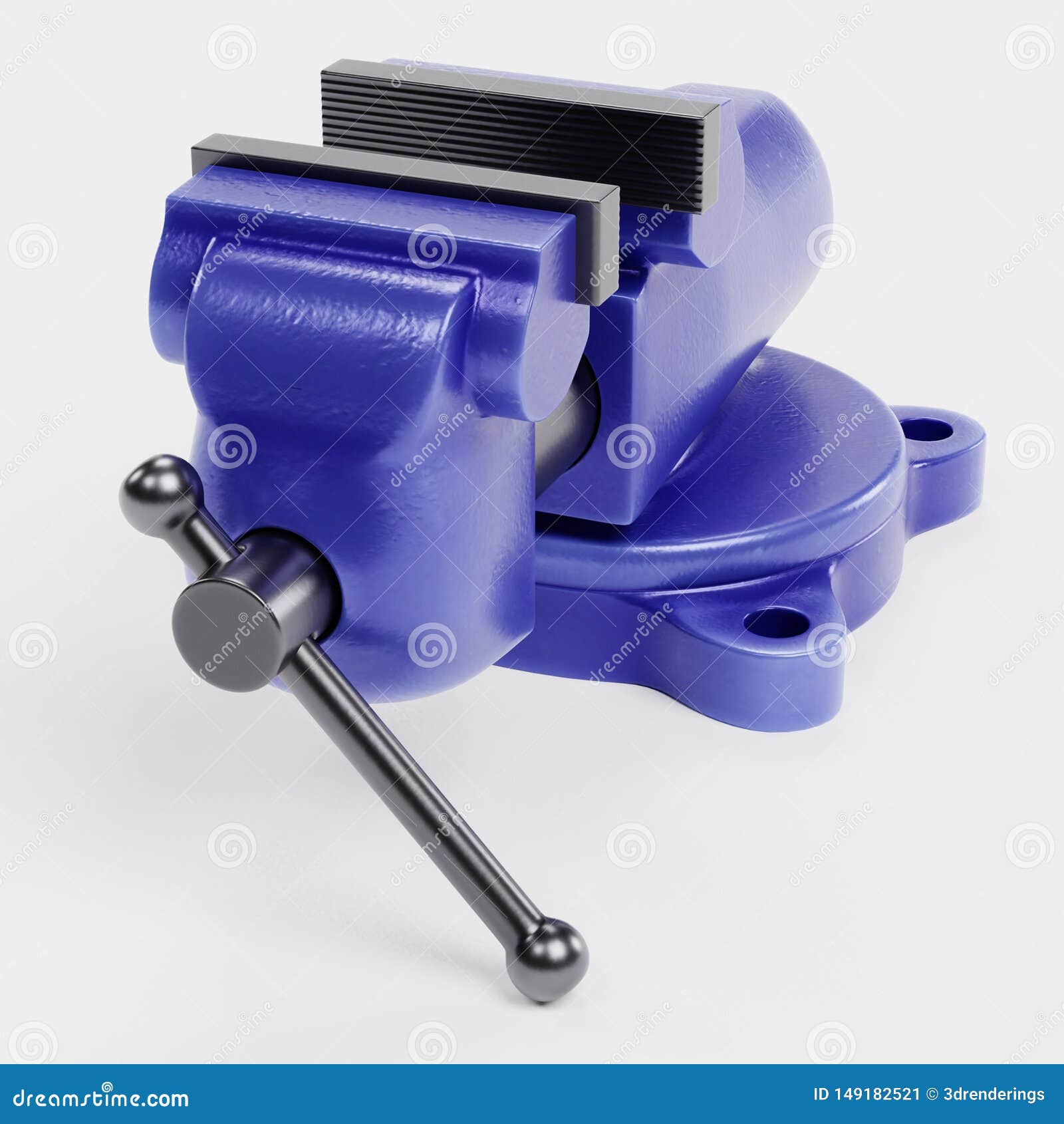 3D Render of Vice Tool stock illustration. Illustration of iron - 149182521