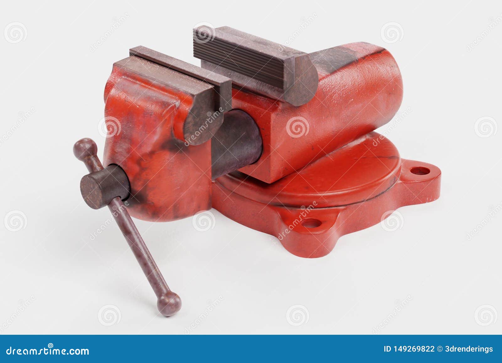 3D Render of Vice Tool stock illustration. Illustration of metal ...