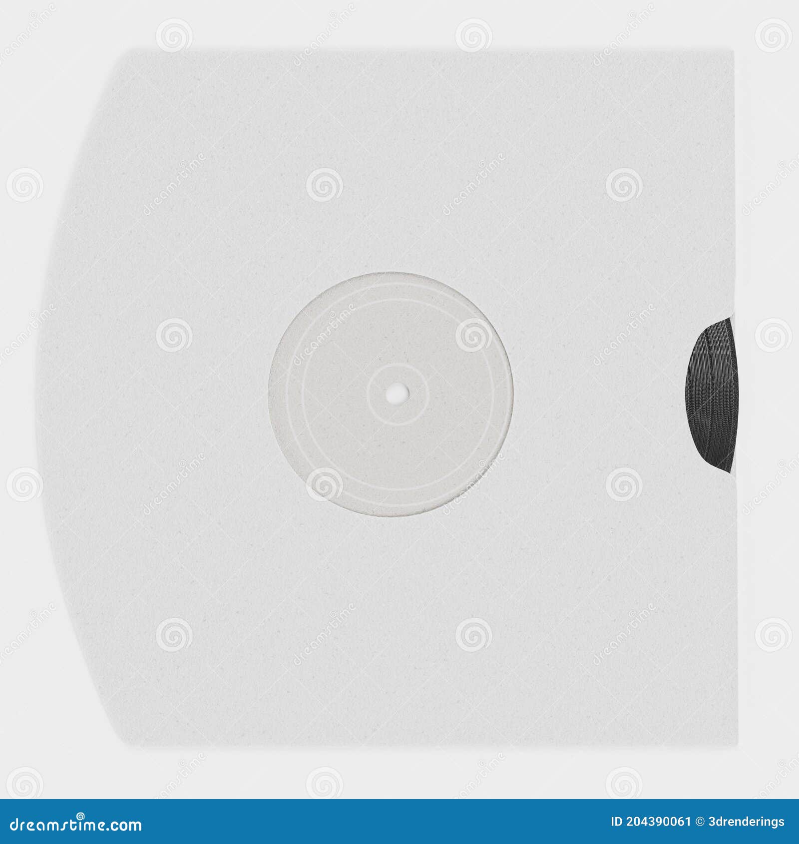 3D Render of Vinyl Record stock illustration. Illustration of classic ...