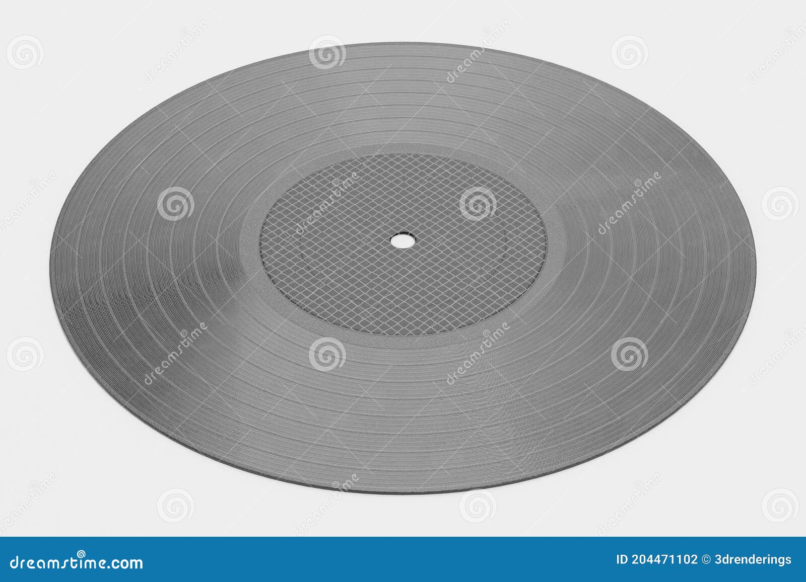 3D Render of Vinyl Record stock illustration. Illustration of ...