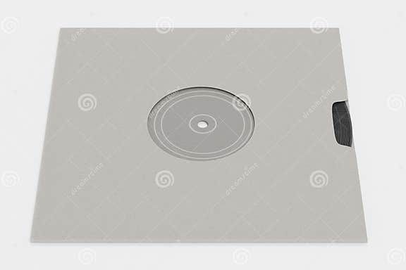 3D Render of Vinyl Record stock illustration. Illustration of paper ...