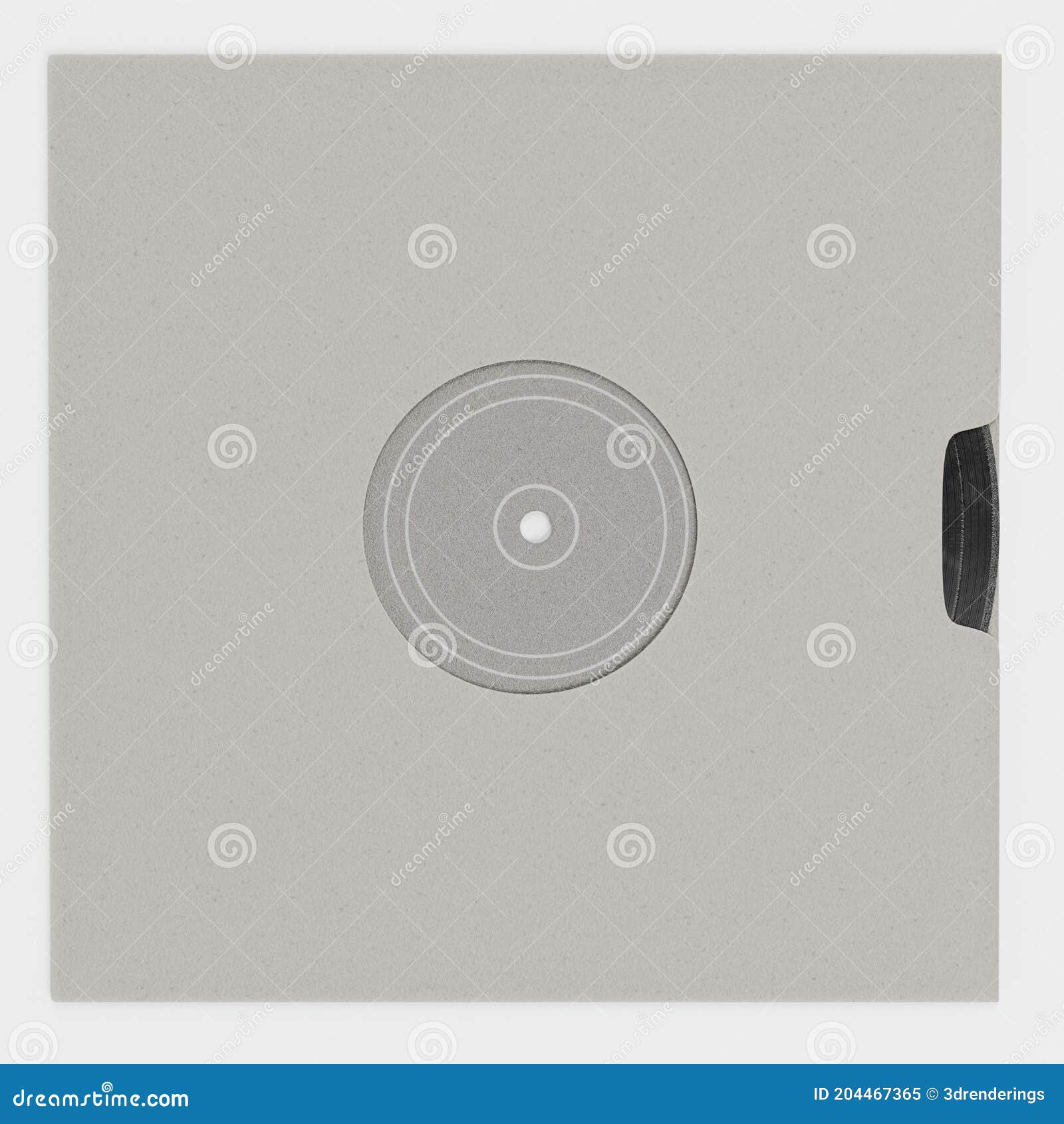 3D Render of Vinyl Record stock illustration. Illustration of album ...
