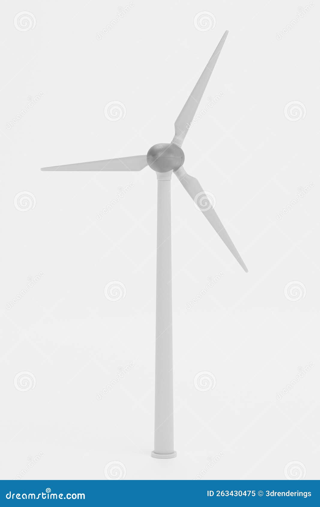 3D Render of Wind Turbine stock illustration. Illustration of generator ...