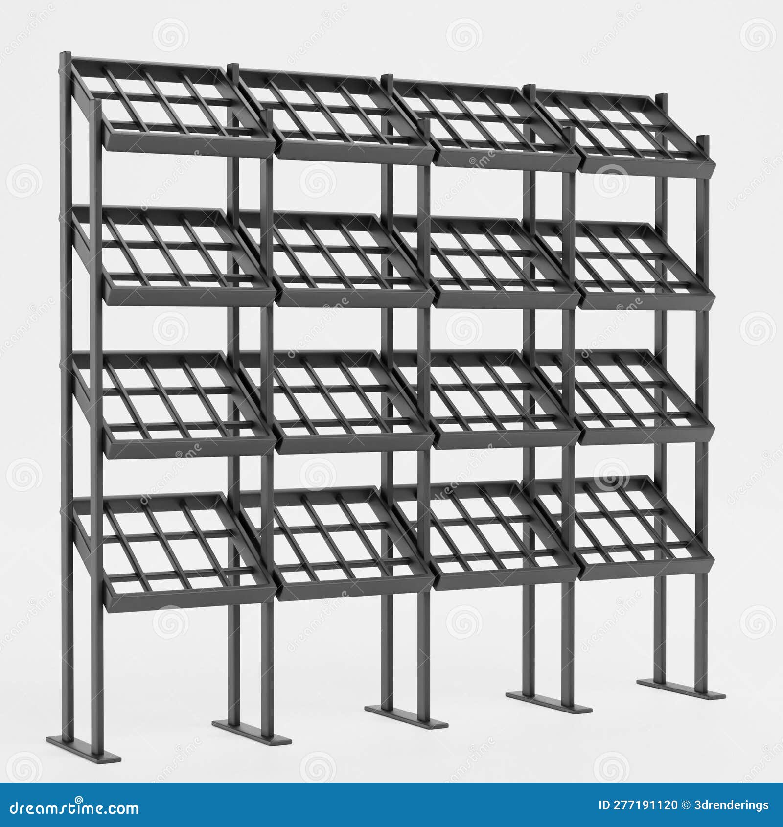 3D Render Of Wine Rack Stock Photo | CartoonDealer.com #277191120