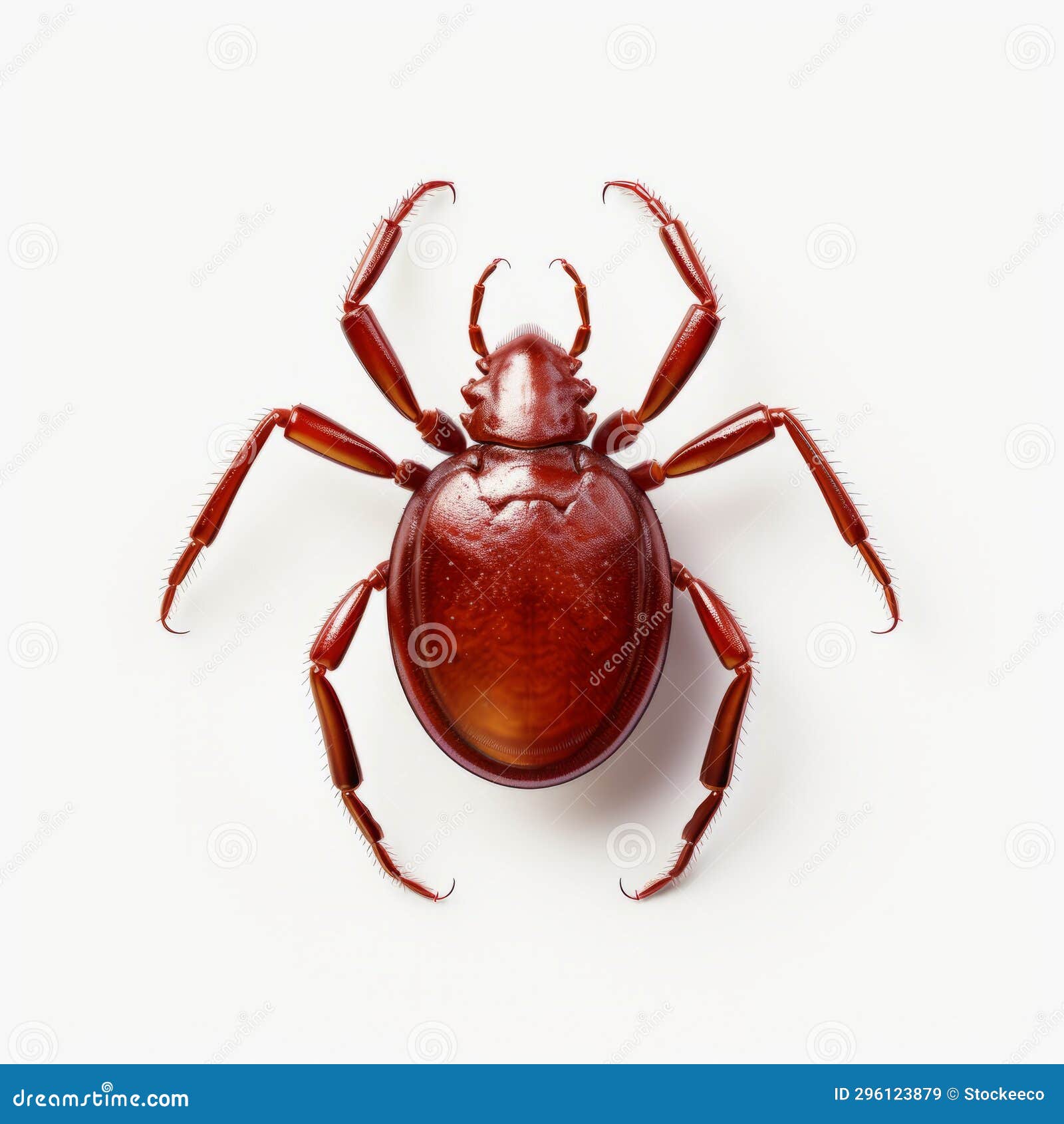 Realistic 3d Rendered Illustration of a Red Bug on Transparent ...