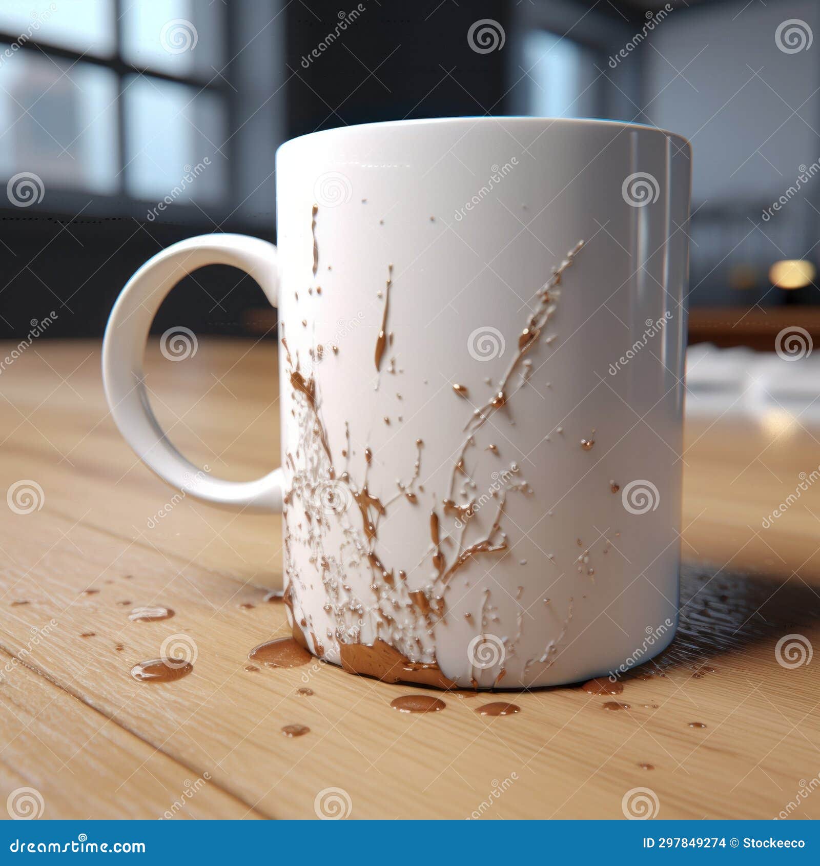 Realistic 3d Rendered Mug with Hyper-detailed Design Stock Illustration ...