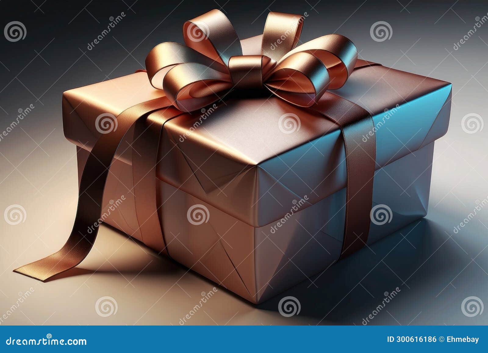 A Realistic 3D Rendering of a Gift Box Generative by AI Stock ...