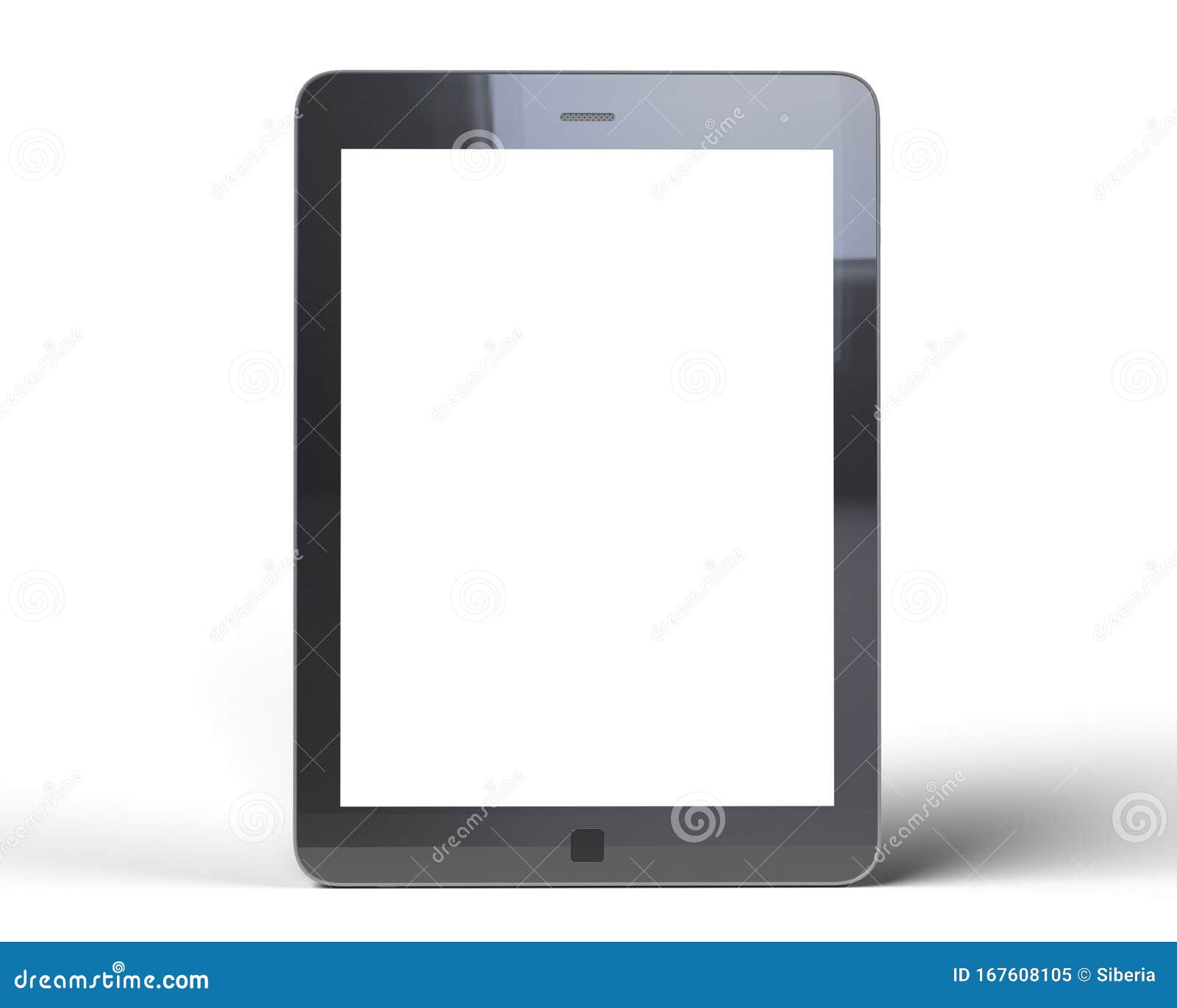 3d Rendering of a Digital Tablet - Isolated on White Background, with ...