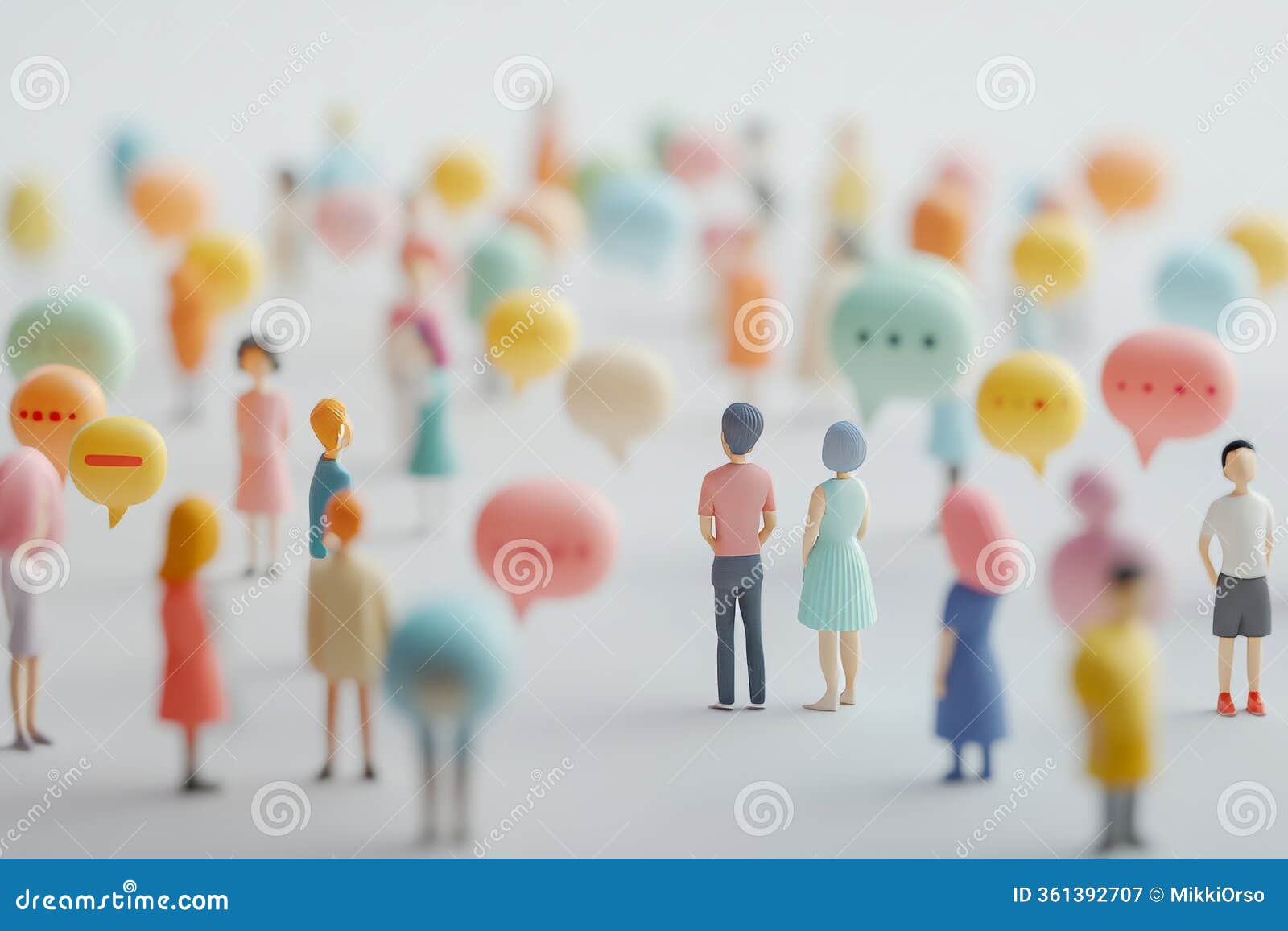 Realistic 3d Representation of Diverse Individuals with Speech Bubbles ...