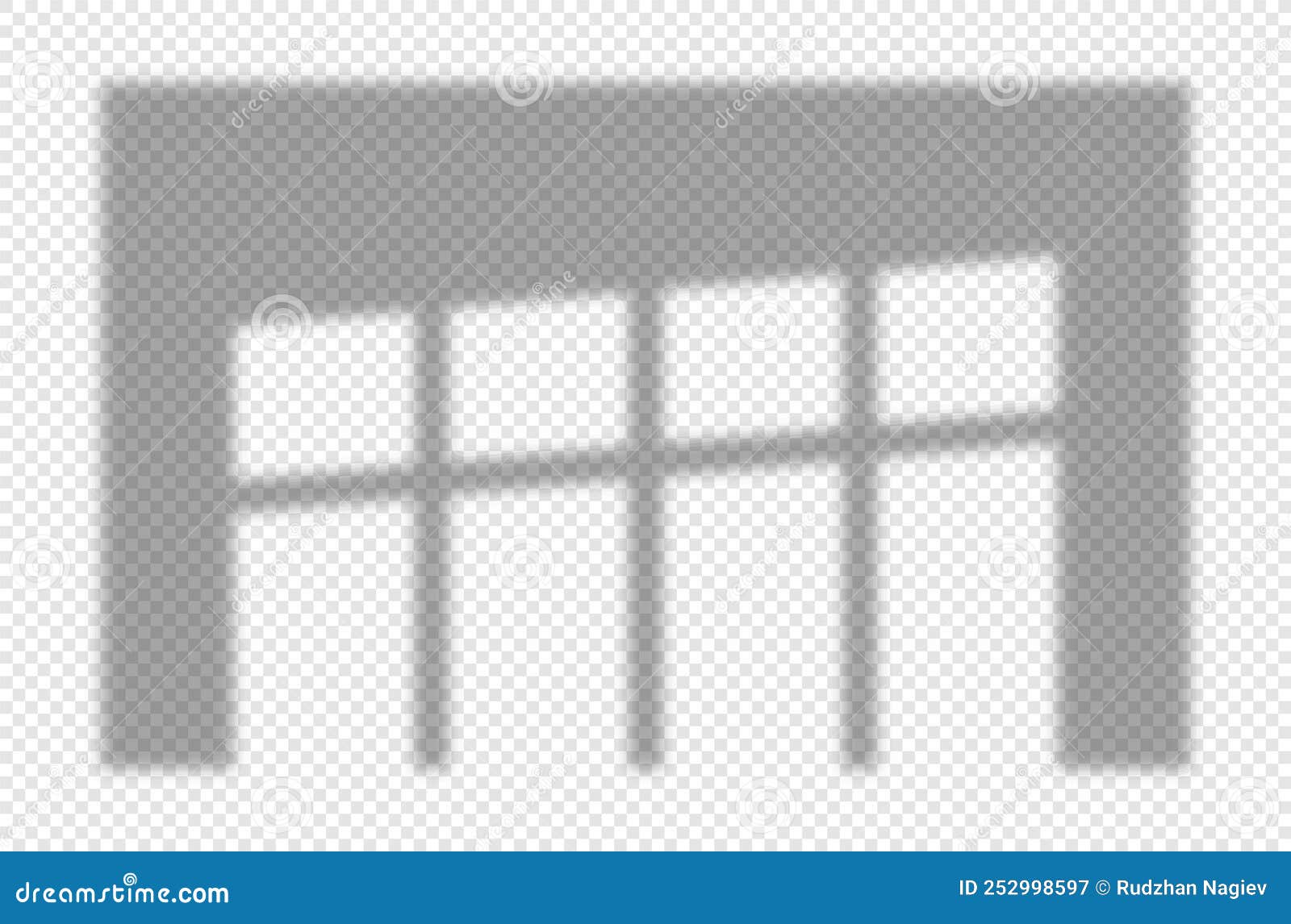 Realistic 3D shadows stock vector. Illustration of label - 252998597