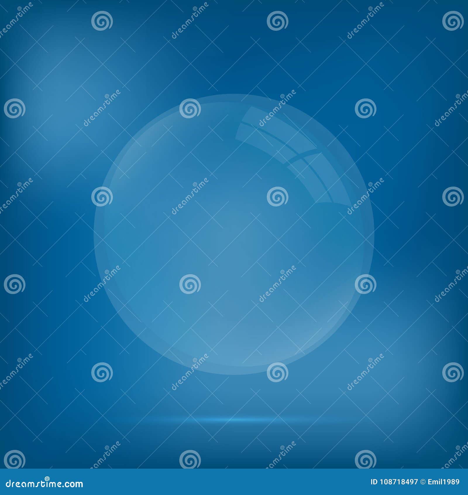 Realistic 3d sphere stock illustration. Illustration of modern - 108718497