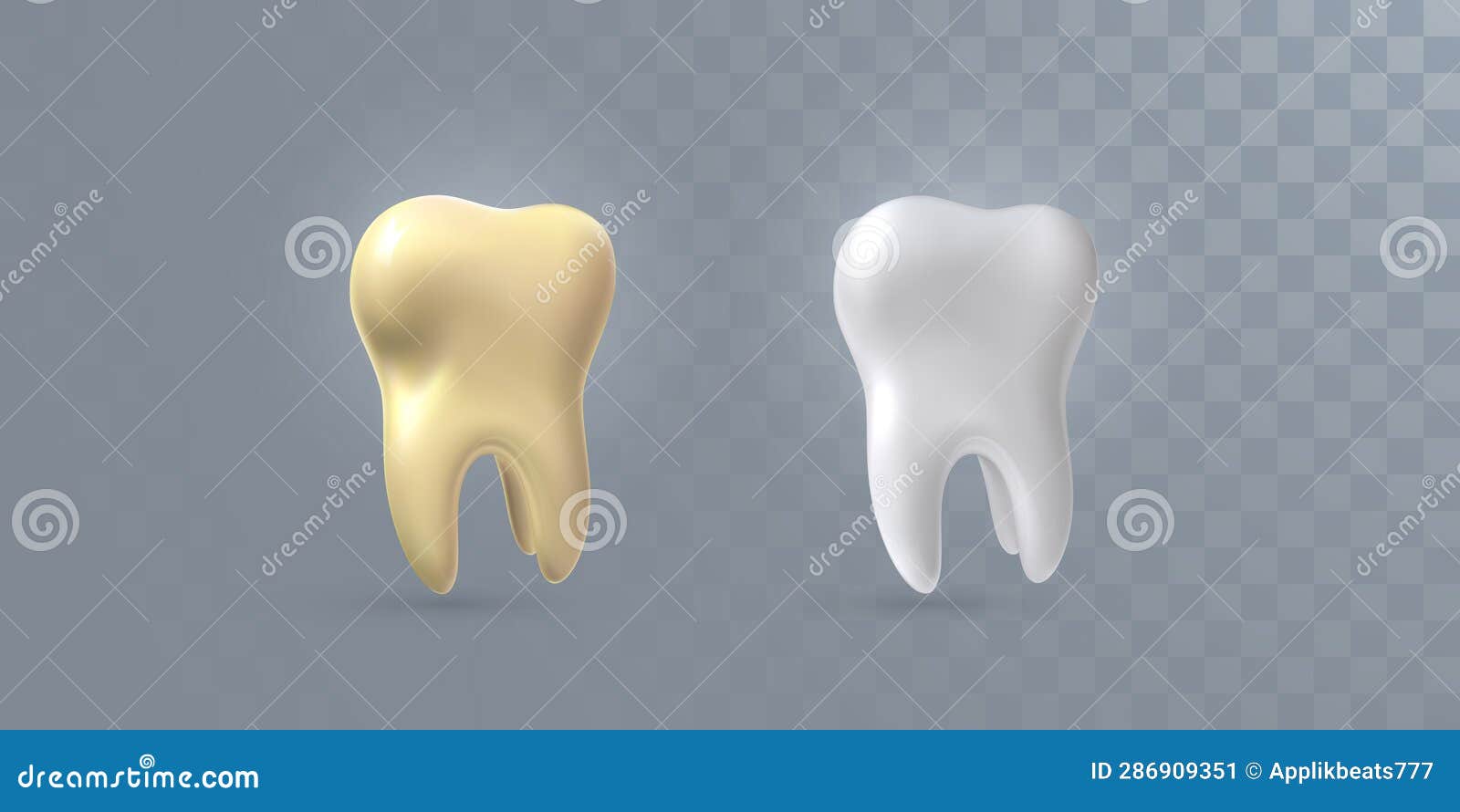 Realistic 3d Teeth Isolated on Transparent Background Stock Vector ...