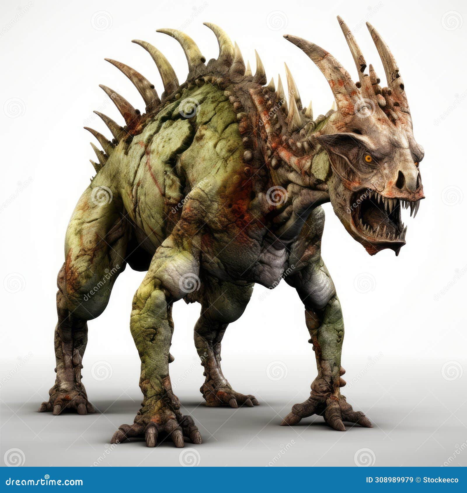 Realistic 3d Triceratops Zombie: Hyper-detailed Rendering with ... Realistic 3d Triceratops Zombie: Hyper-detailed Rendering with ...