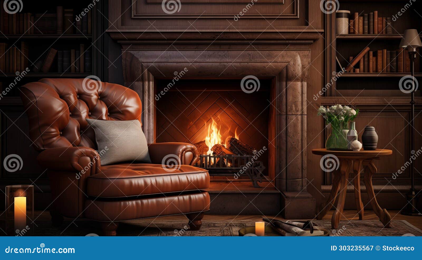 Realistic 3d Visualization of a Mark Keathley Inspired Fireplace with ...