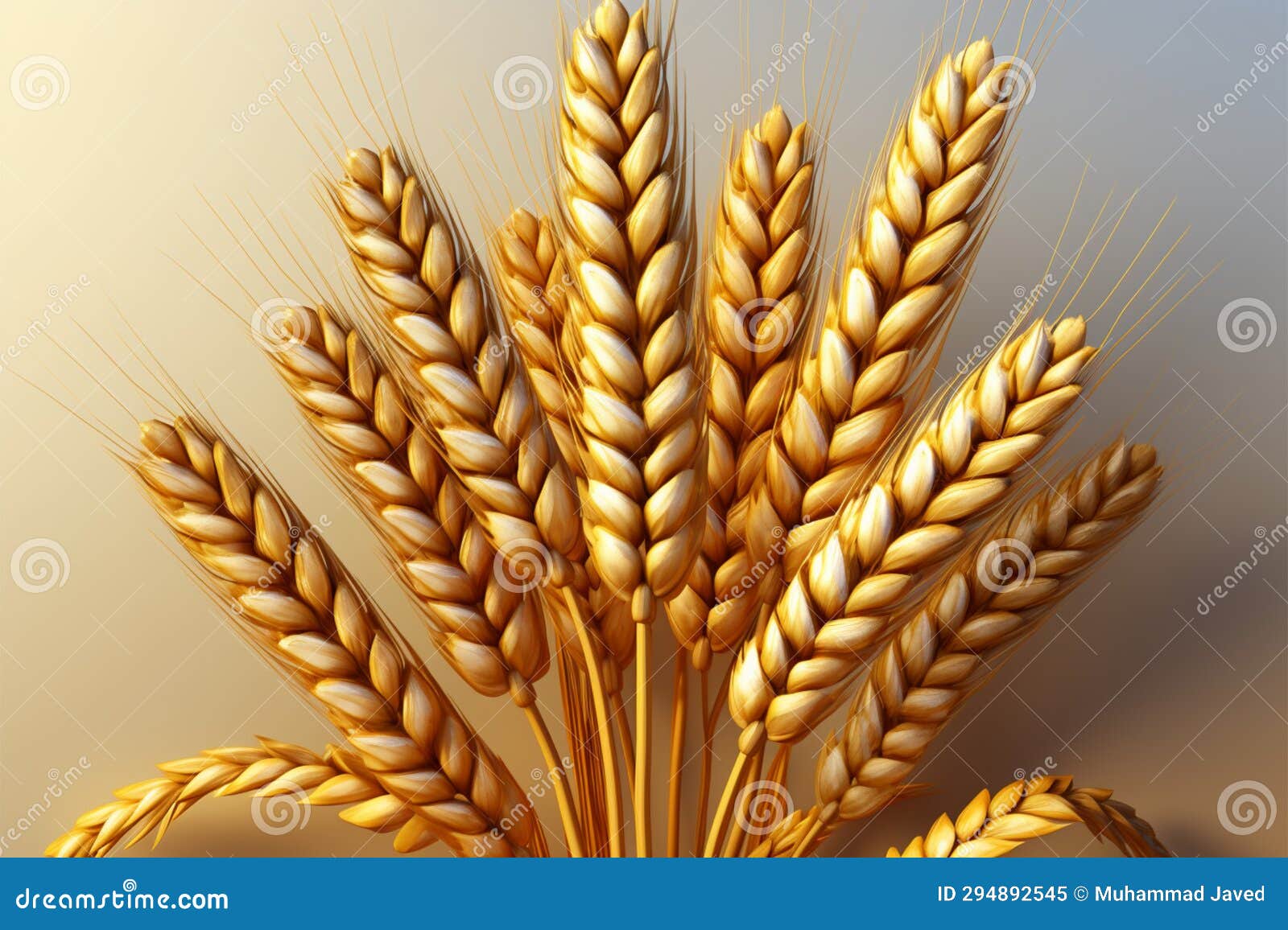 Realistic 3D Wheat Icon, Adding Depth To the Visual Stock Illustration ...