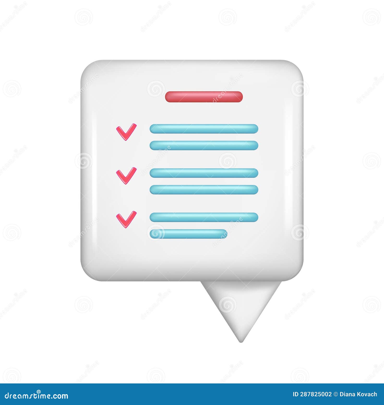 Realistic 3d White Speech Bubble, Message Button, Chat Box with Talk ...