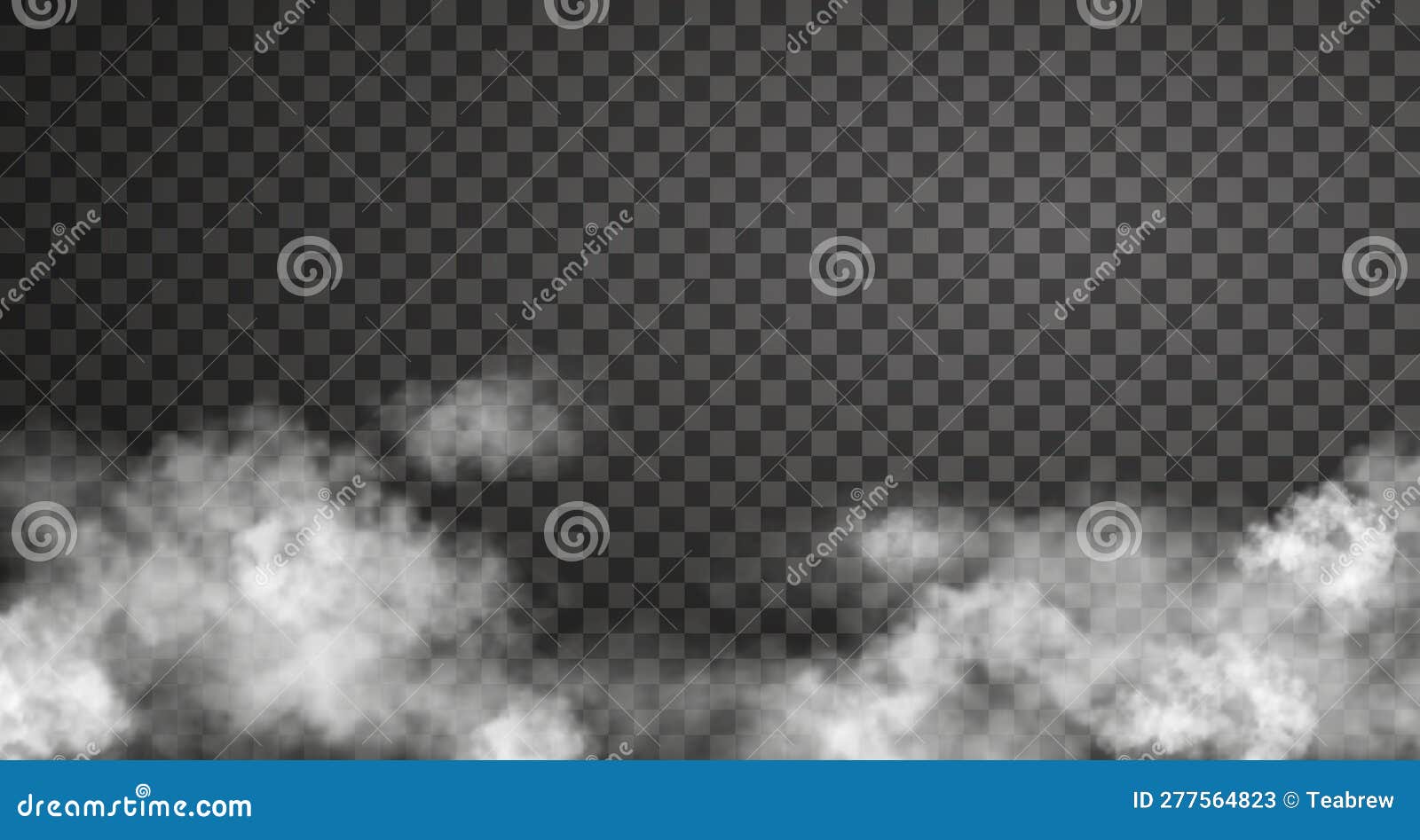 Realistic Decorative Smoke or Cloud Effect. Vector Illustration. Stock ...