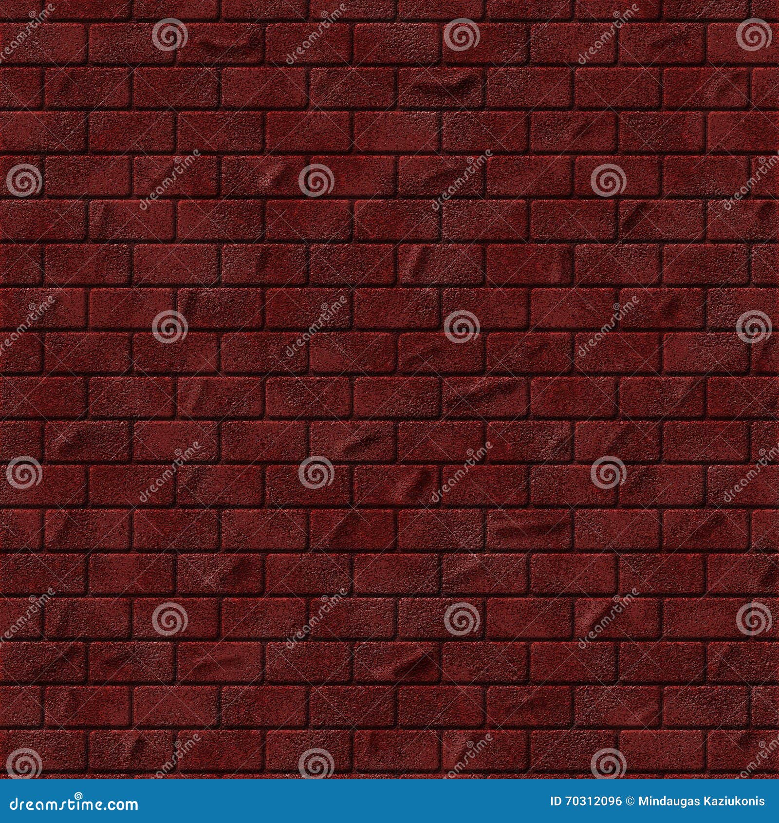 Realistic Deep Red Rough Bricks Wall Stock Photo - Image of vintage ...