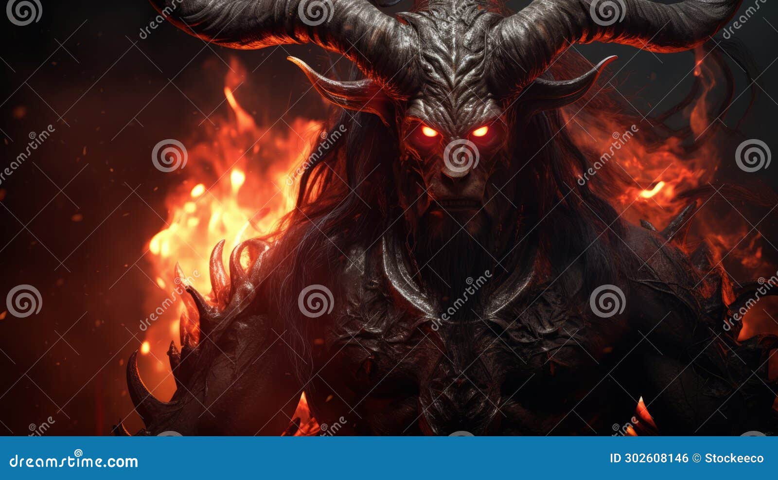 Realistic Demon Rendering in Unreal Engine 5 with Gigantic Scale Stock ...