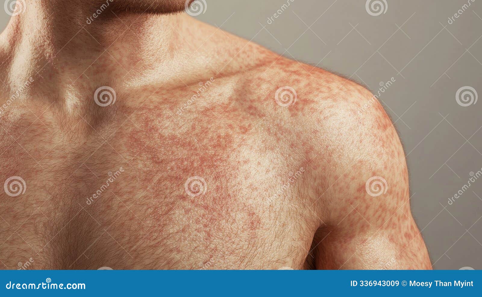 Dermatitis On Body With Redness, Rashes, And Texture Changes Stock ...