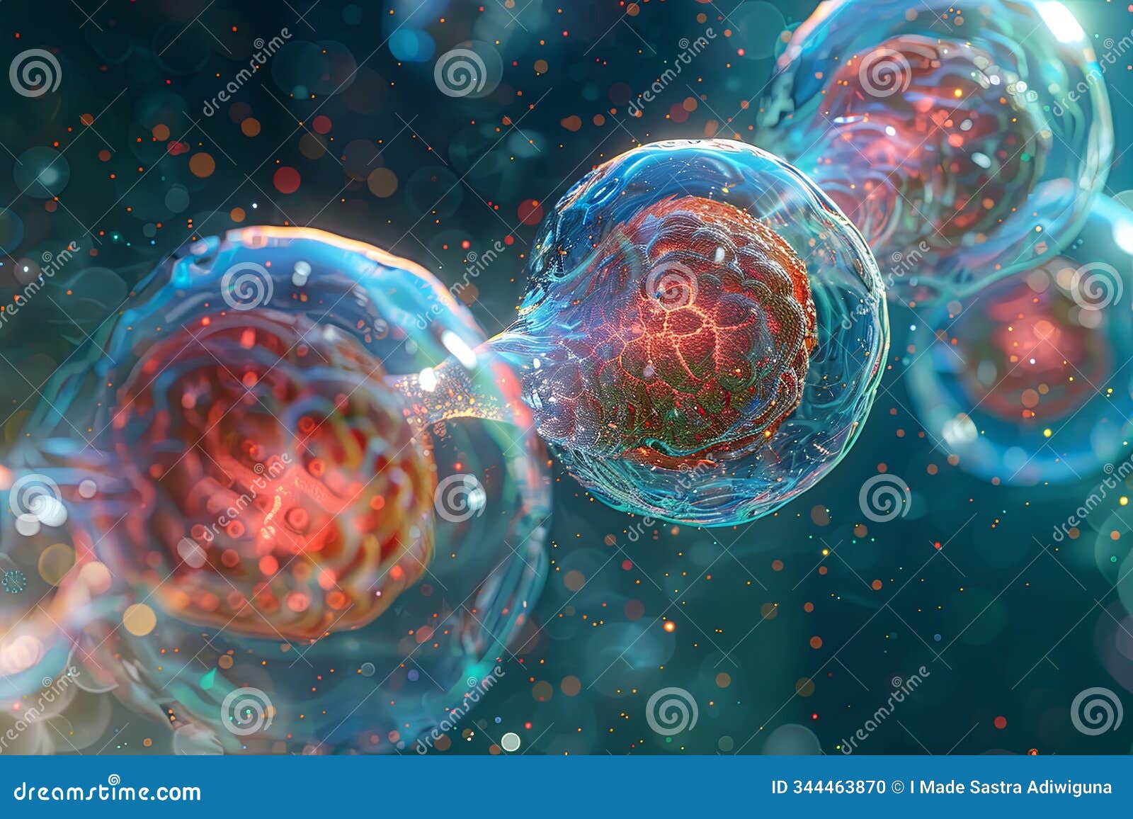 DNA Replication Process. Vector Illustration | CartoonDealer.com #318851774