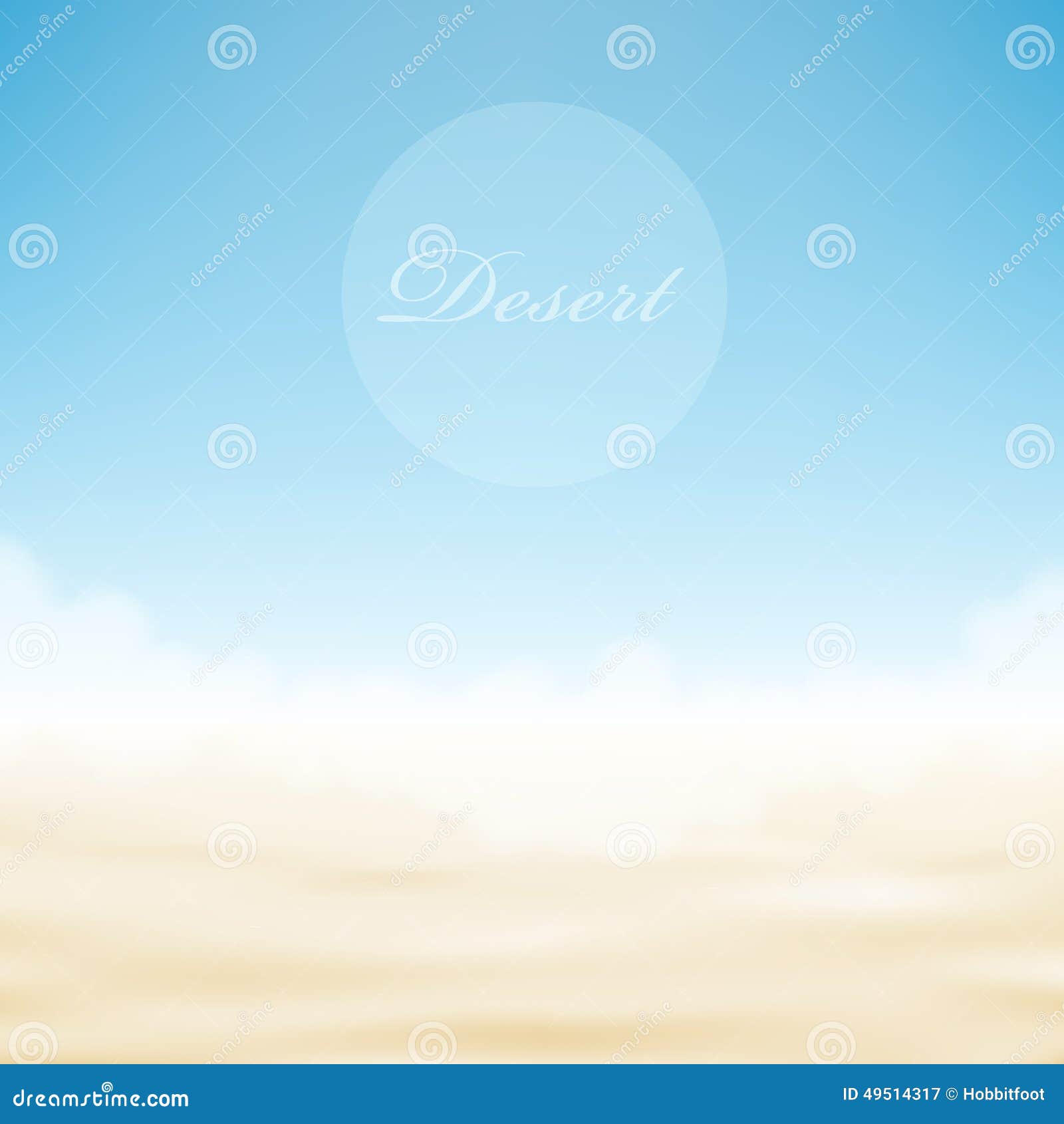 Realistic Desert Bright Background. Stock Vector - Illustration of ...