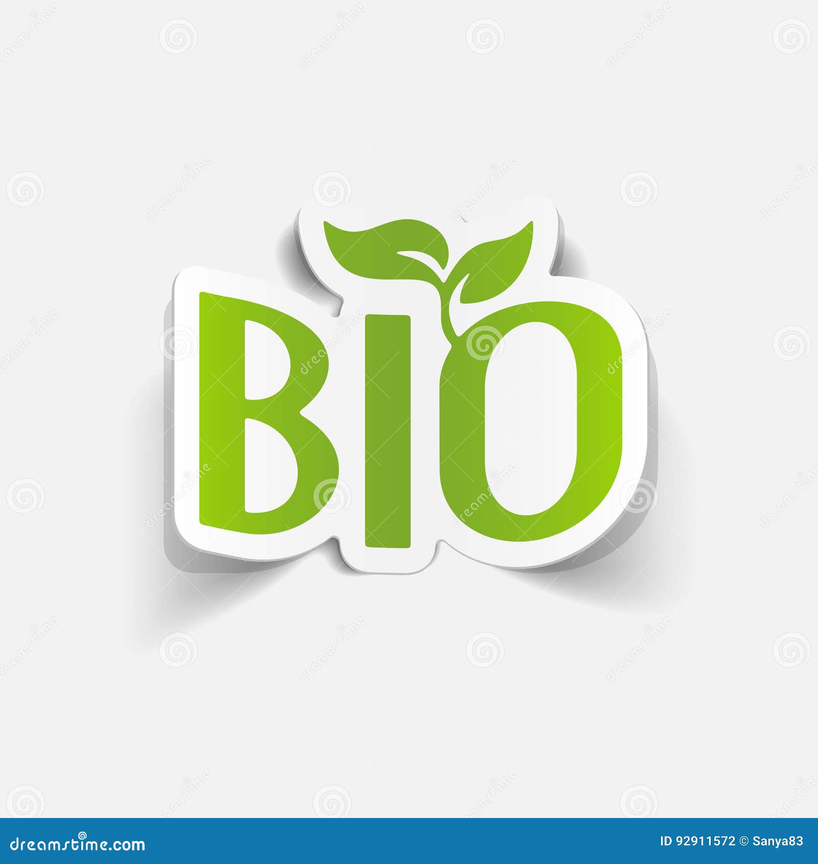 Realistic Design Element: Bio Sign Stock Vector - Illustration of ...