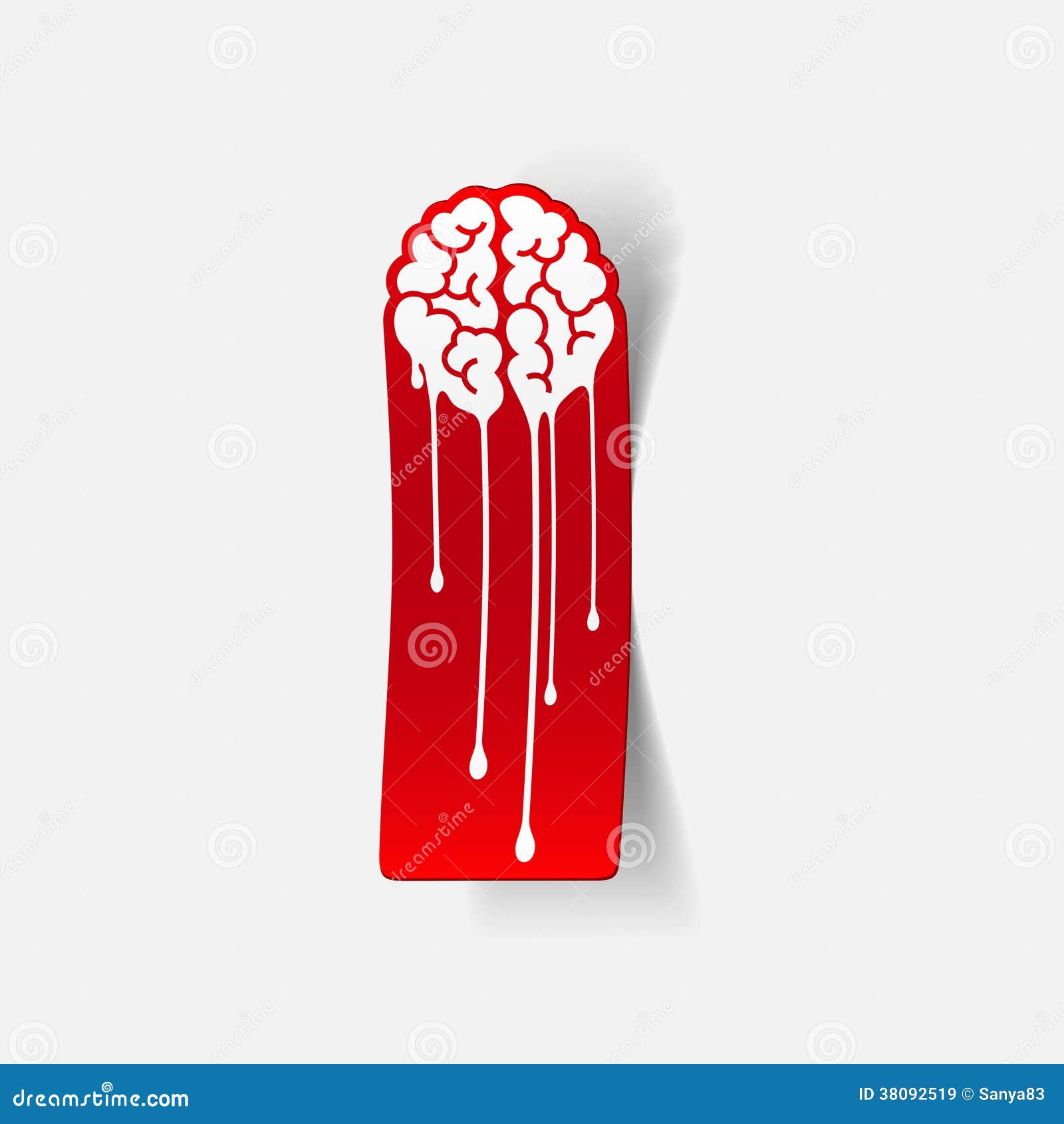 Realistic Design Element: Brain Drop Stock Vector - Illustration of ...